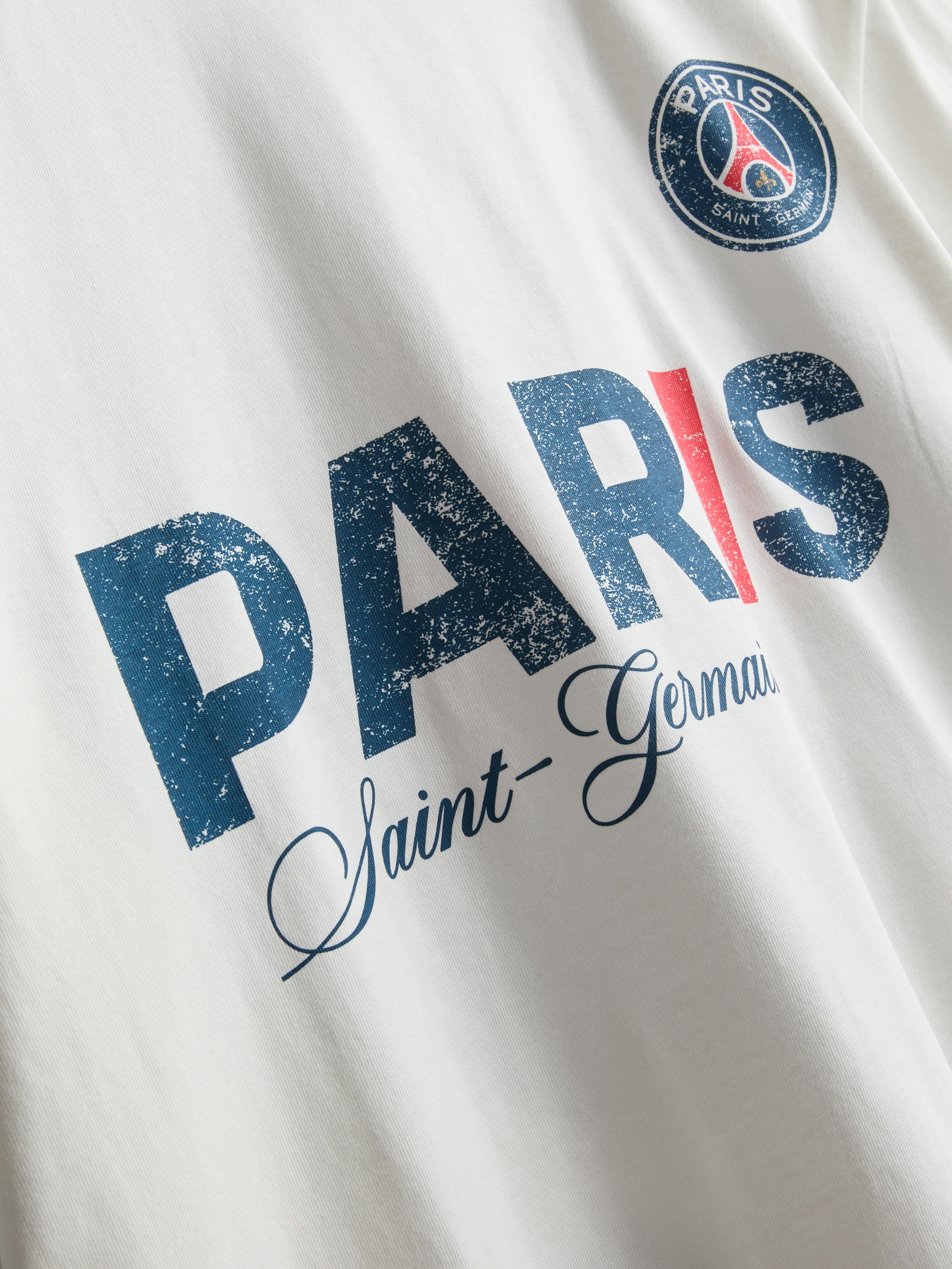 Camiseta del Paris Saint-Germain F. C. - Blanco - Hombre | Primark