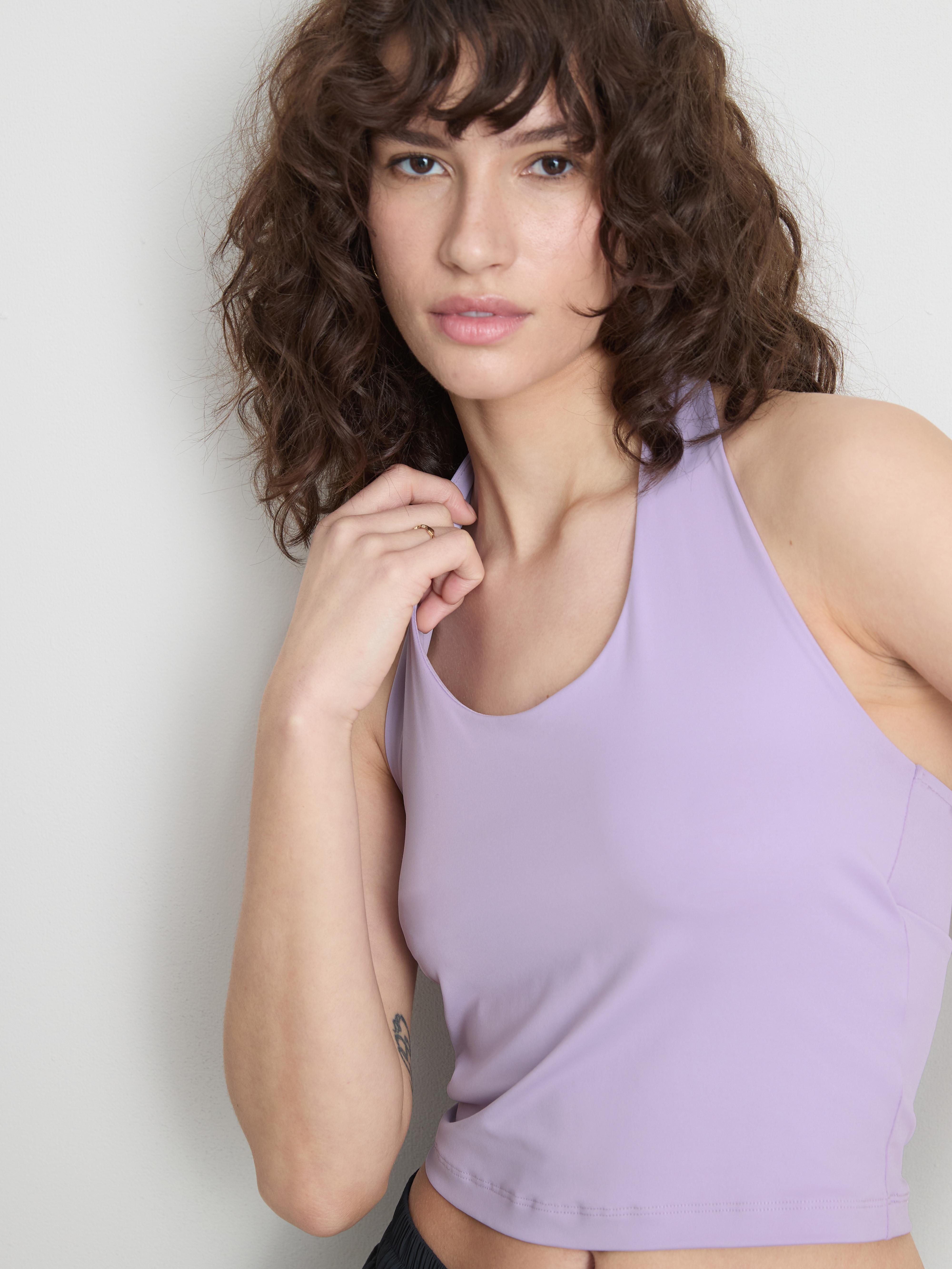 Womens Lilac The Primark Scene | Halter Neck Crop Top | Primark