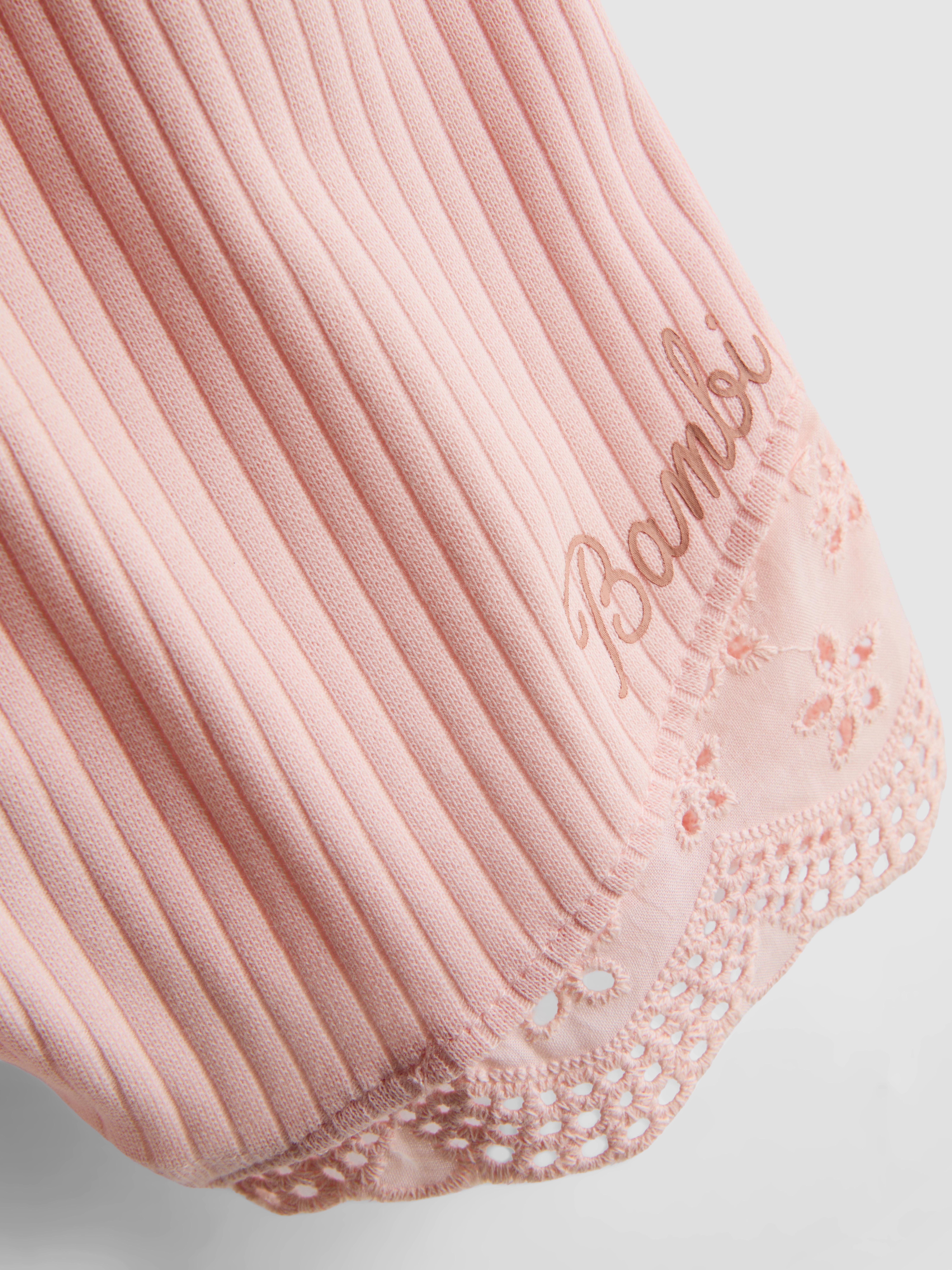 Baby Girls Light Pink 0-12mths | Disney's Bambi Ribbed Short Set | Primark