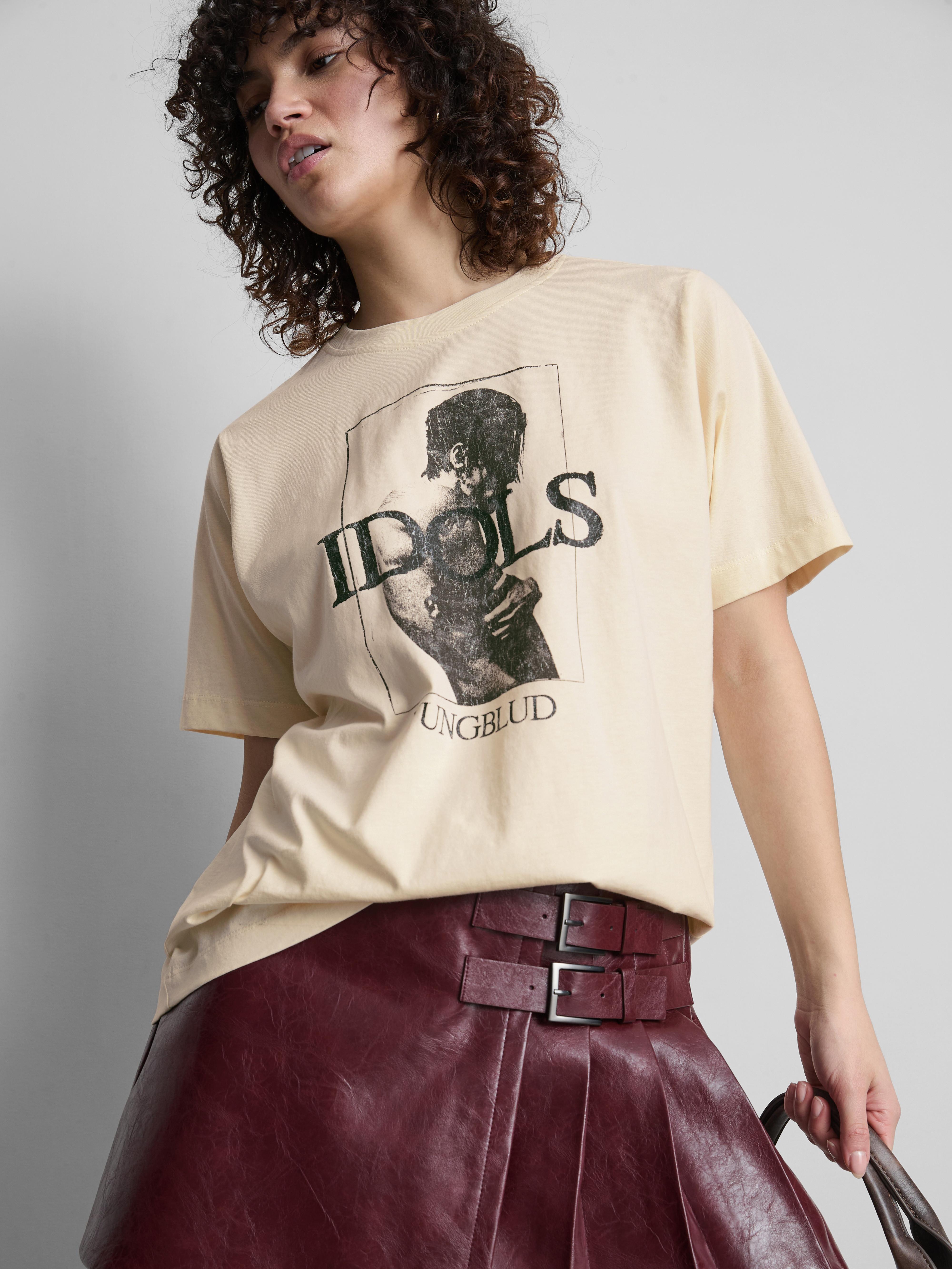 T-shirt met korte mouwen YUNGBLUD - Ivoorwit - Dames | Primark