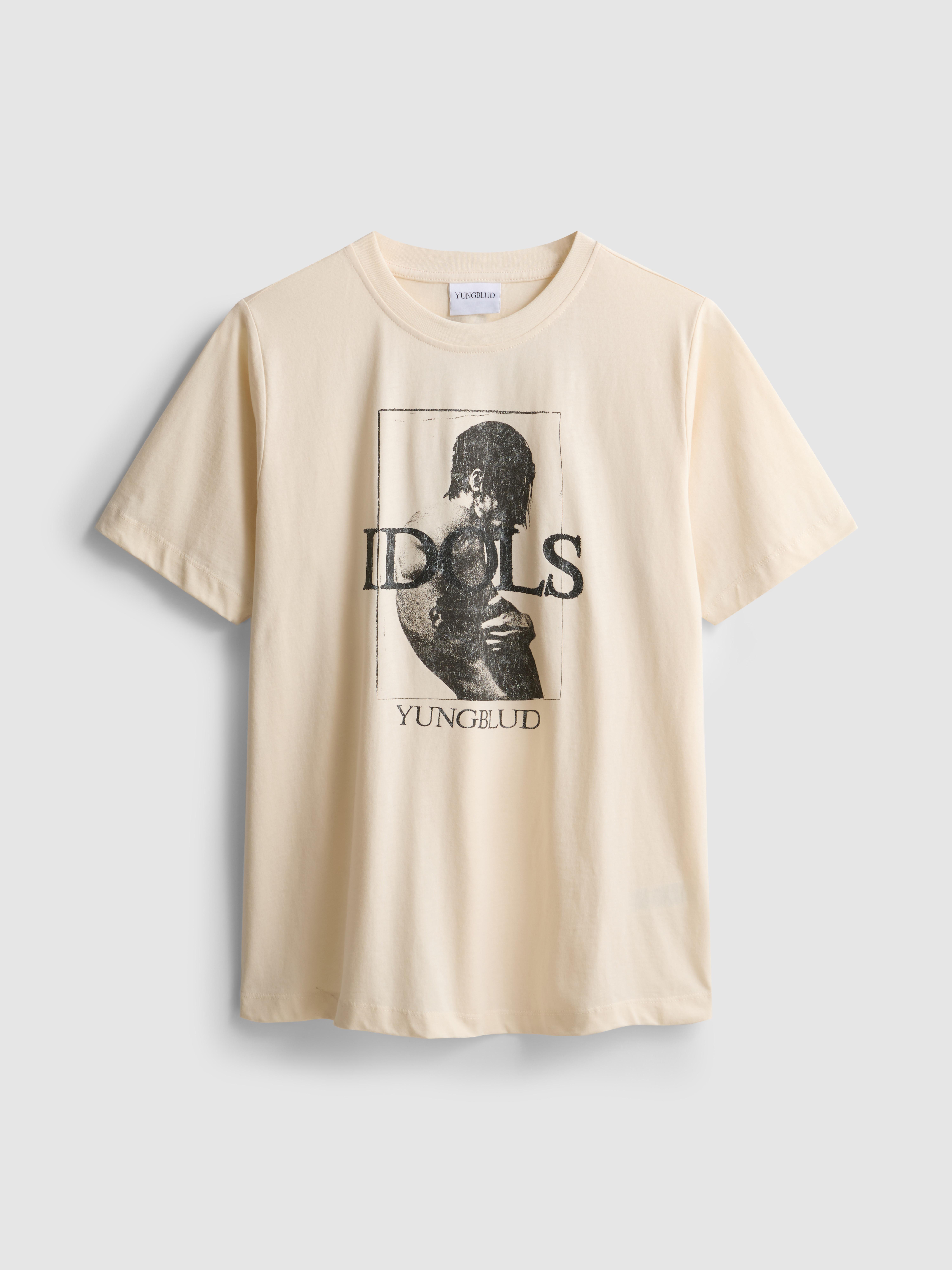T-shirt met korte mouwen YUNGBLUD - Ivoorwit - Dames | Primark