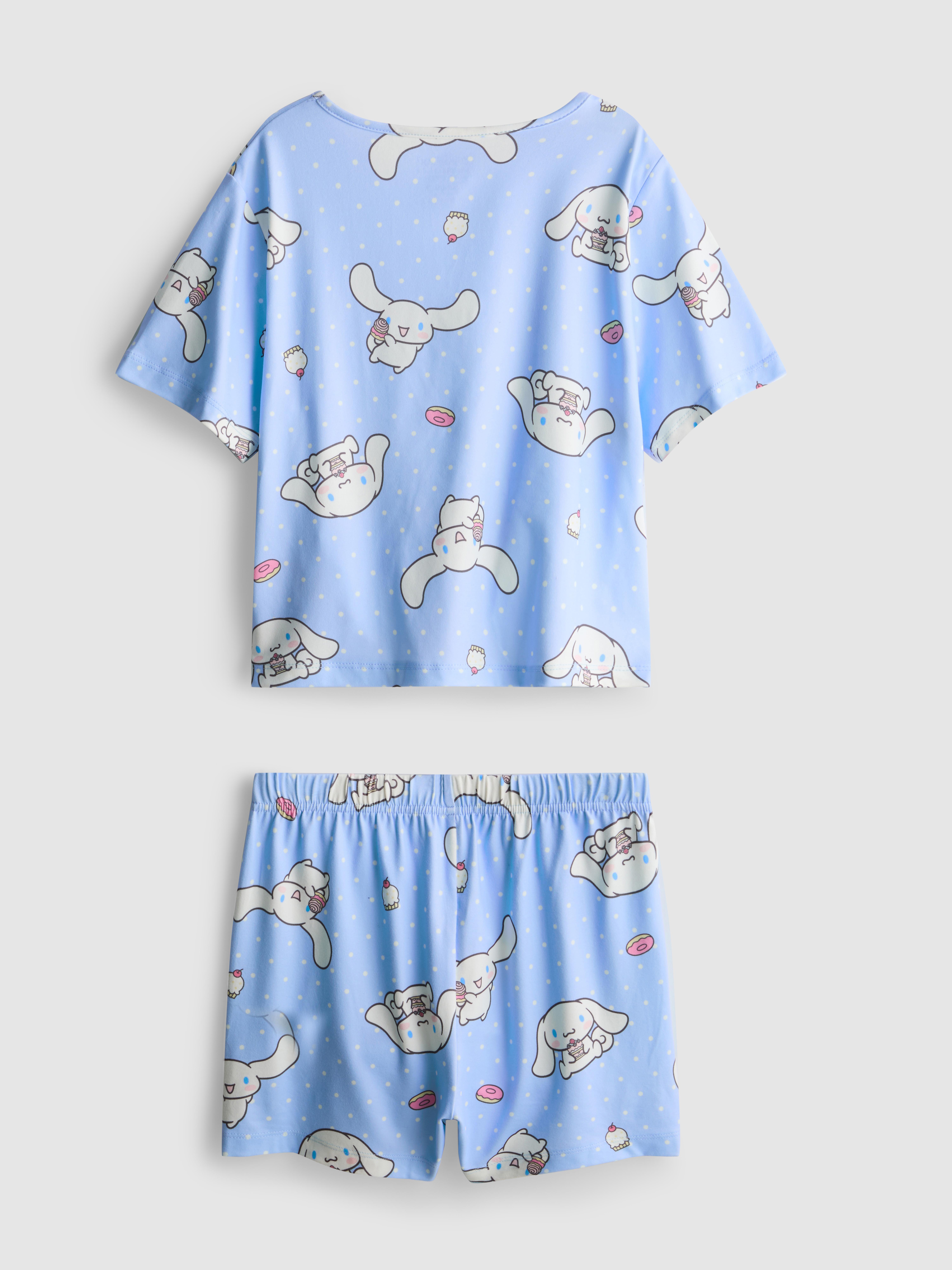 5-15 anos | Pijama curto Hello Kitty Cinnamoroll - Azul-claro ...
