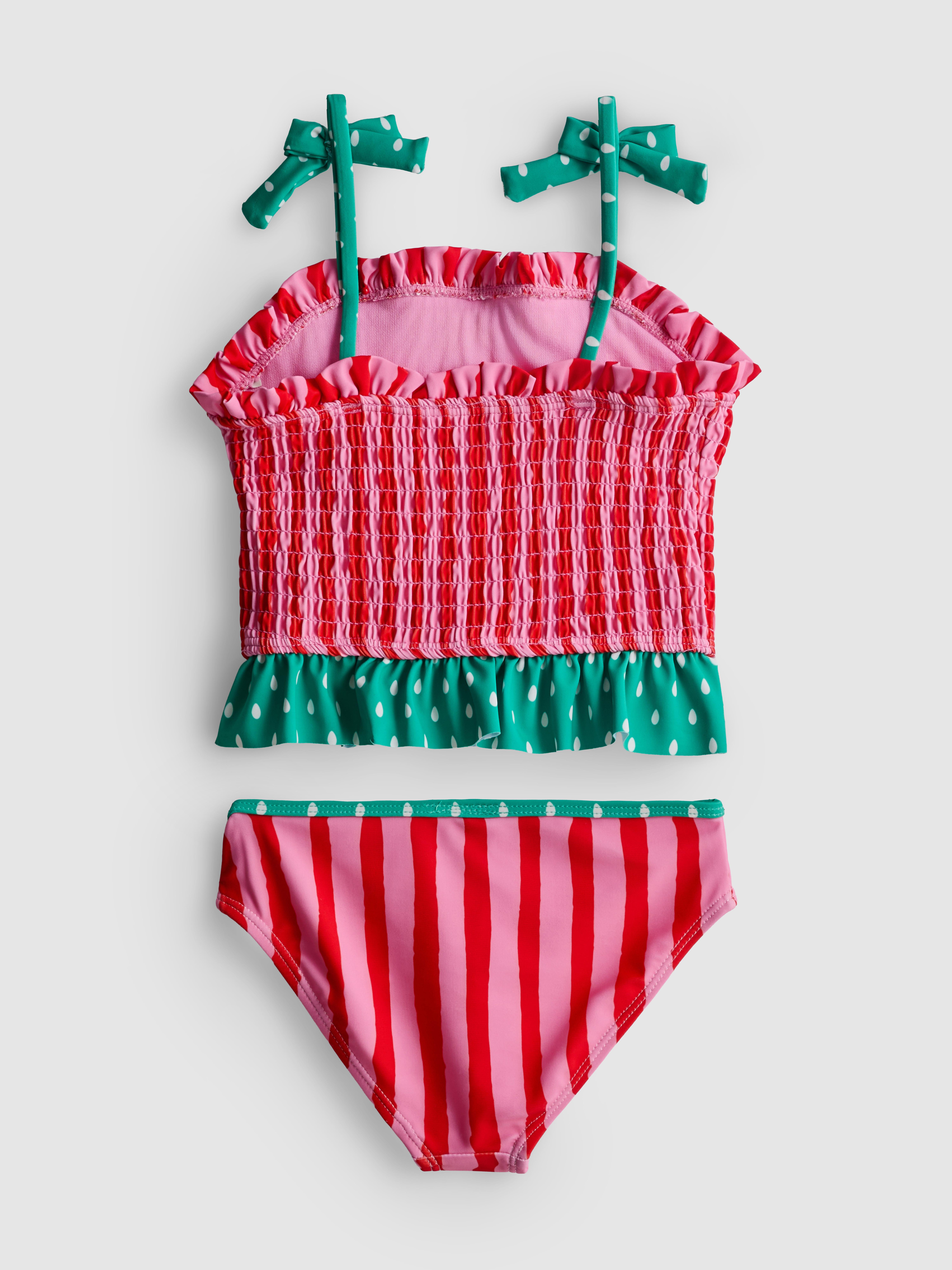 Girls Red 1-9yrs | Watermelon Tankini | Primark