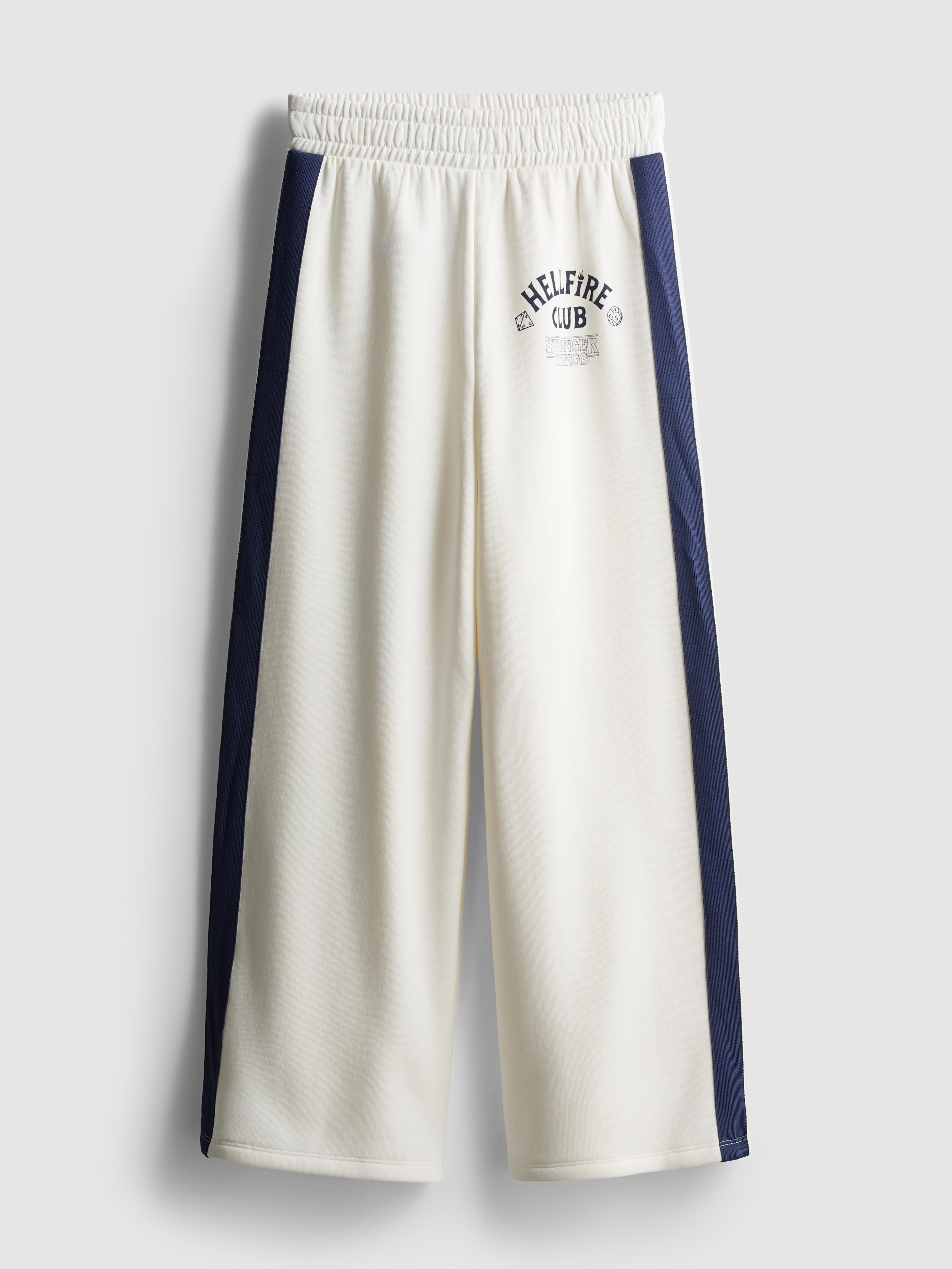 7-15 anni | Pantaloni tuta a righe Stranger Things - Avorio - Bambina ...