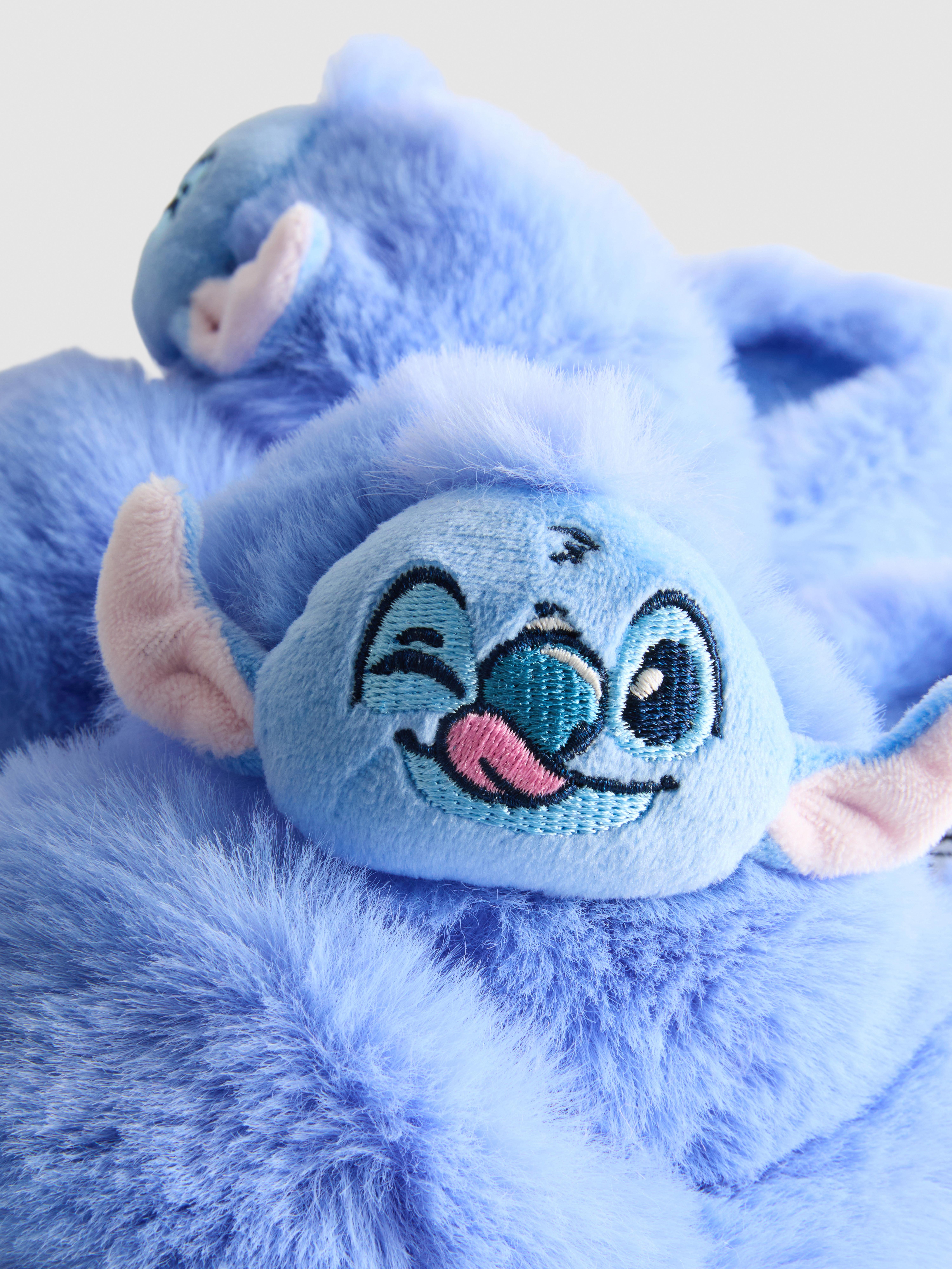 Women's Blue Disney's Stitch Fluffy Double-Strap Slippers | Primark
