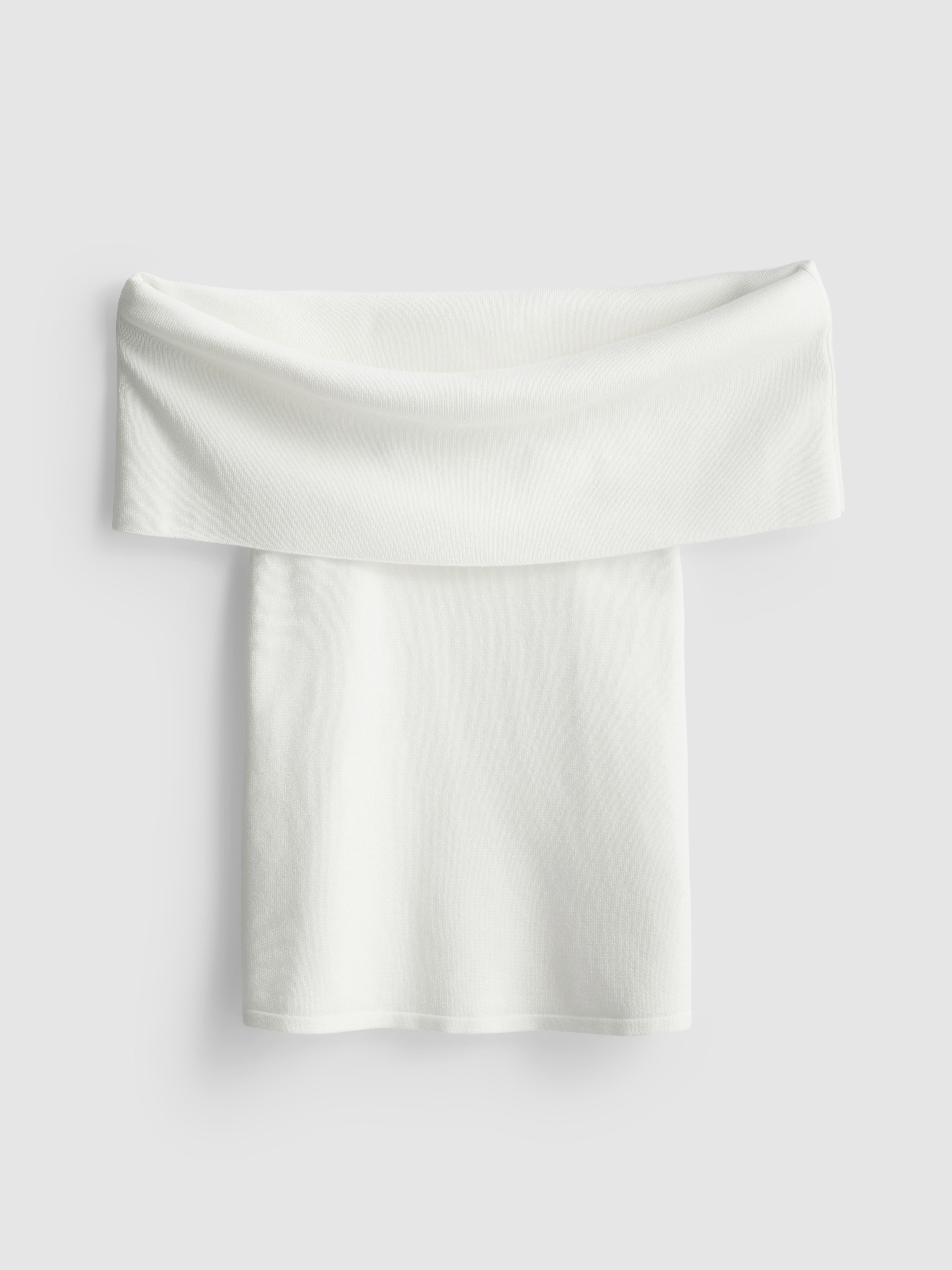Women's White Knitted Bardot Jumper | Penneys