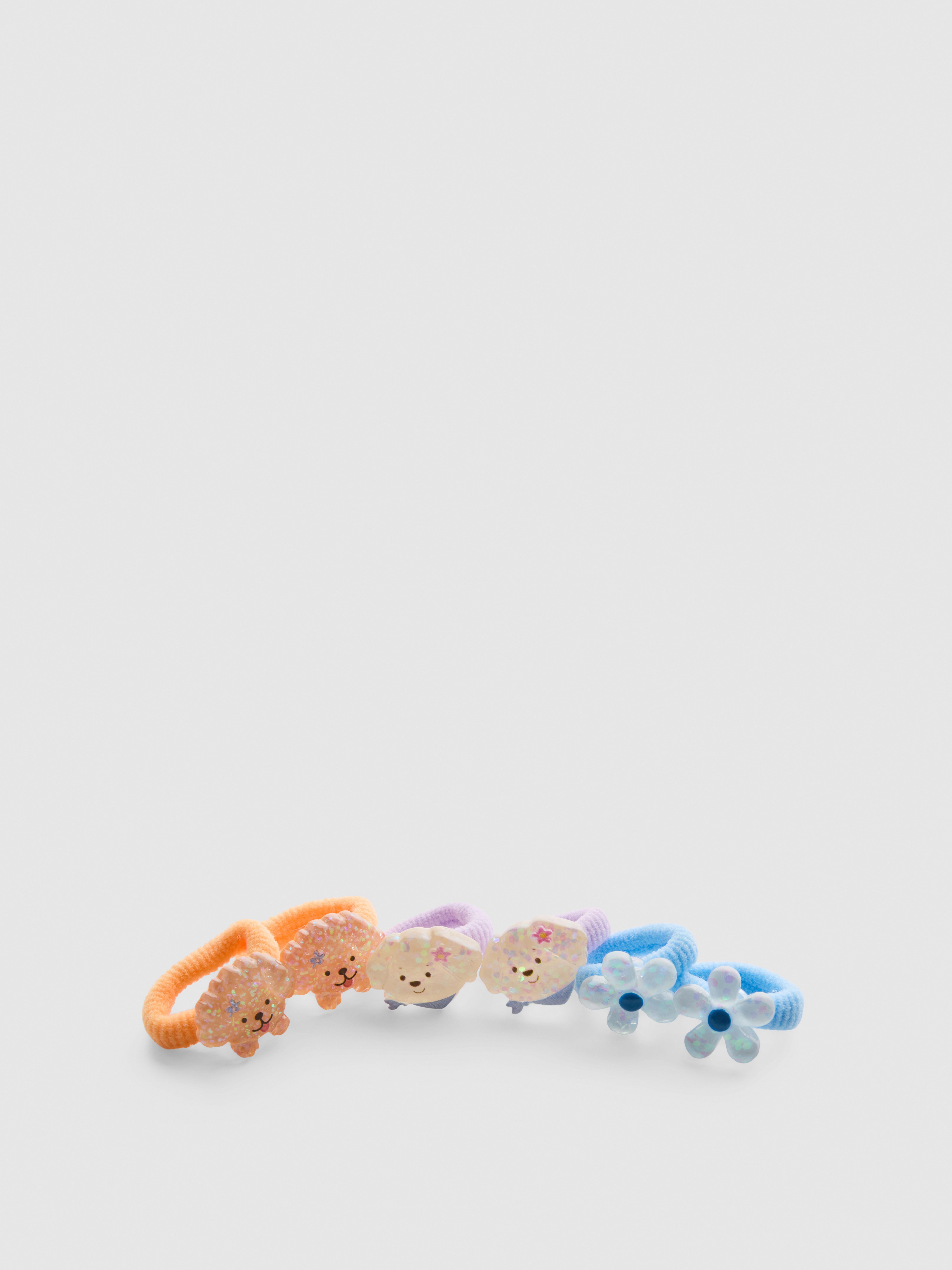 Girls Multi 6pk Novelty Hair Bobbles | Penneys