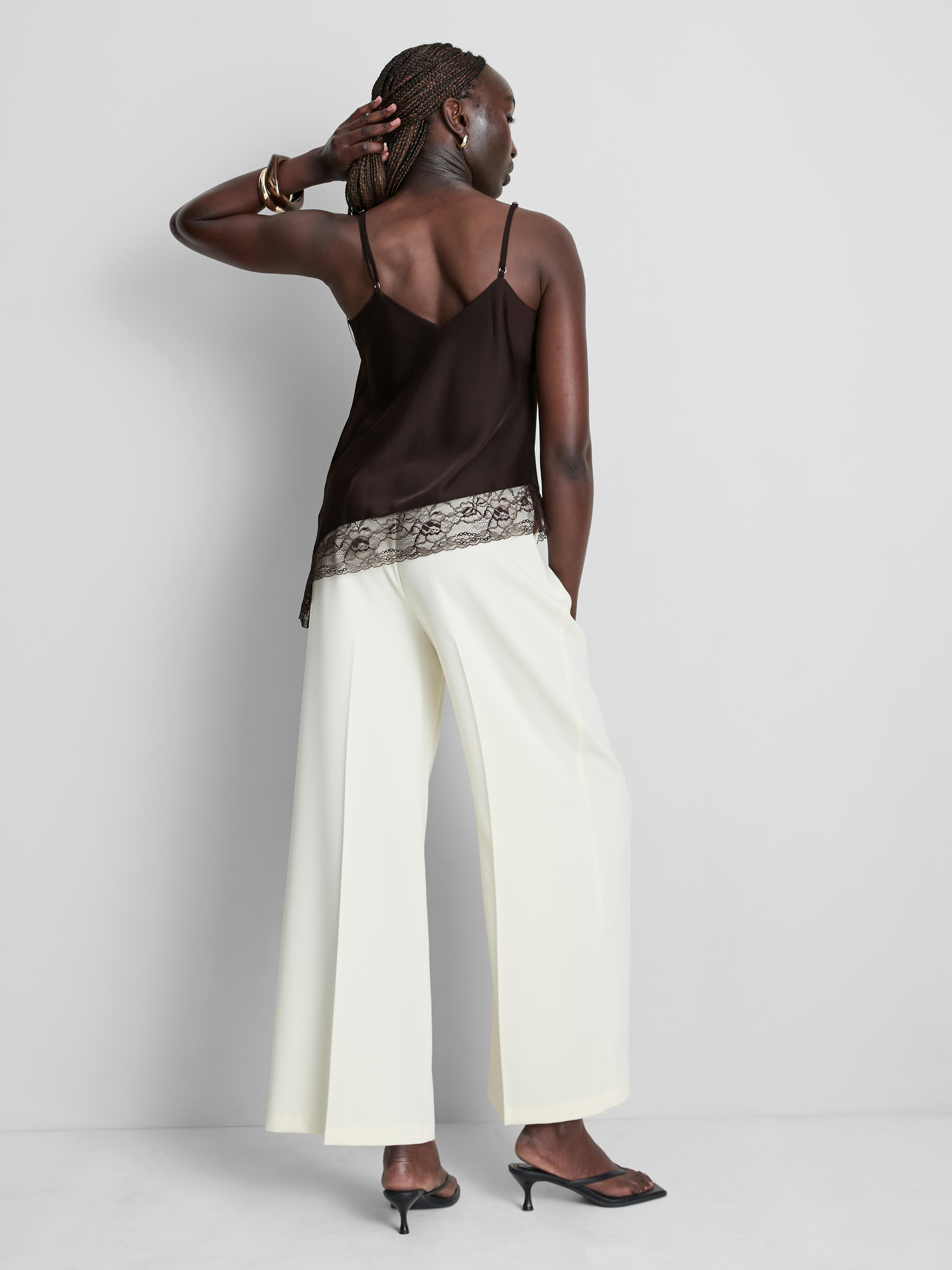 Women's Chocolate Asymmetrical Satin Cami Top | Primark