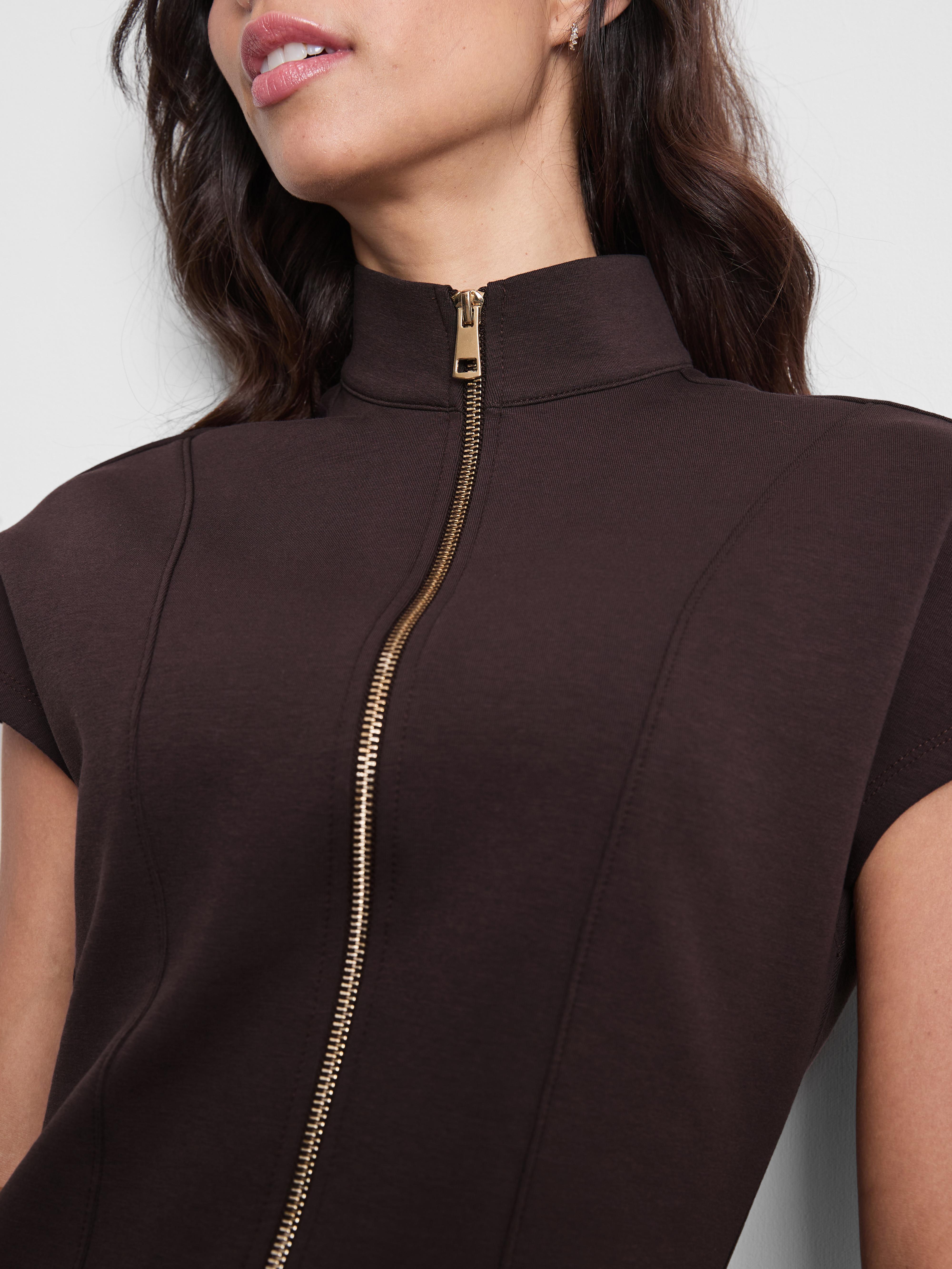 Haut zippé à col montant By Coleen - Chocolat - Femme | Primark