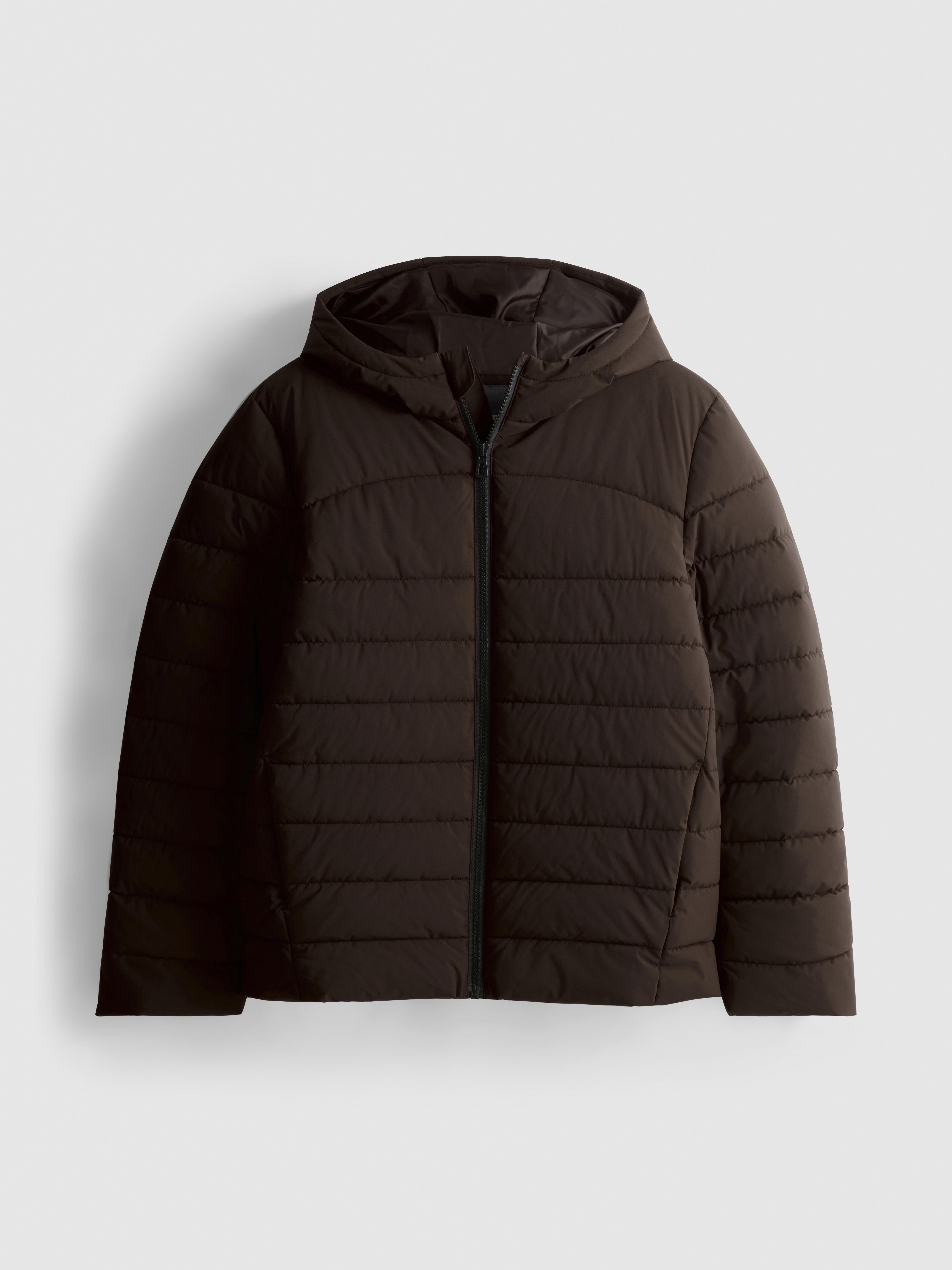 Boys Brown 7-15yrs | Hooded Puffer Jacket | Primark
