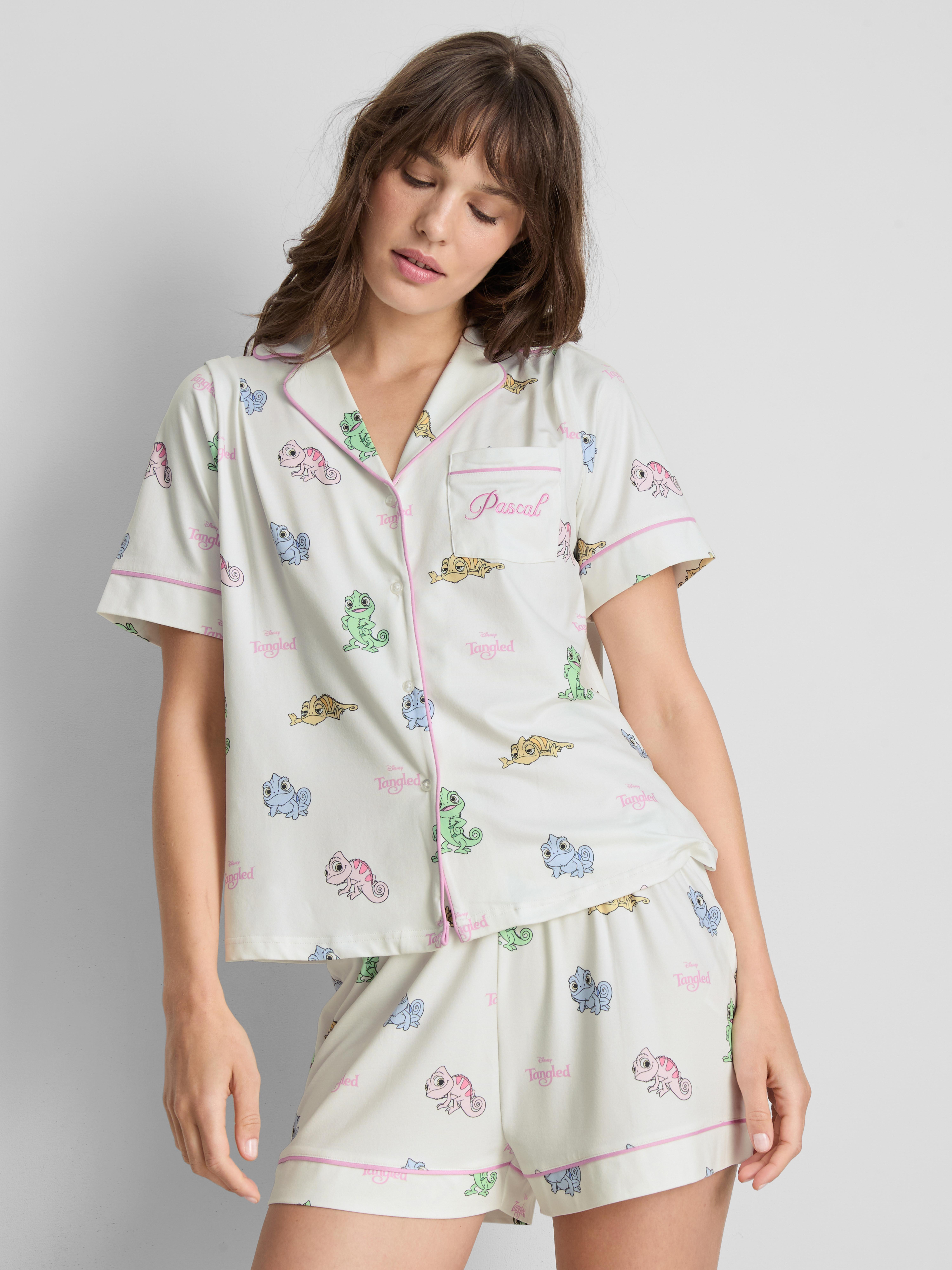 Women's Ivory Disney's Tangled Pascal Shorty Boyfriend Pyjamas | Penneys