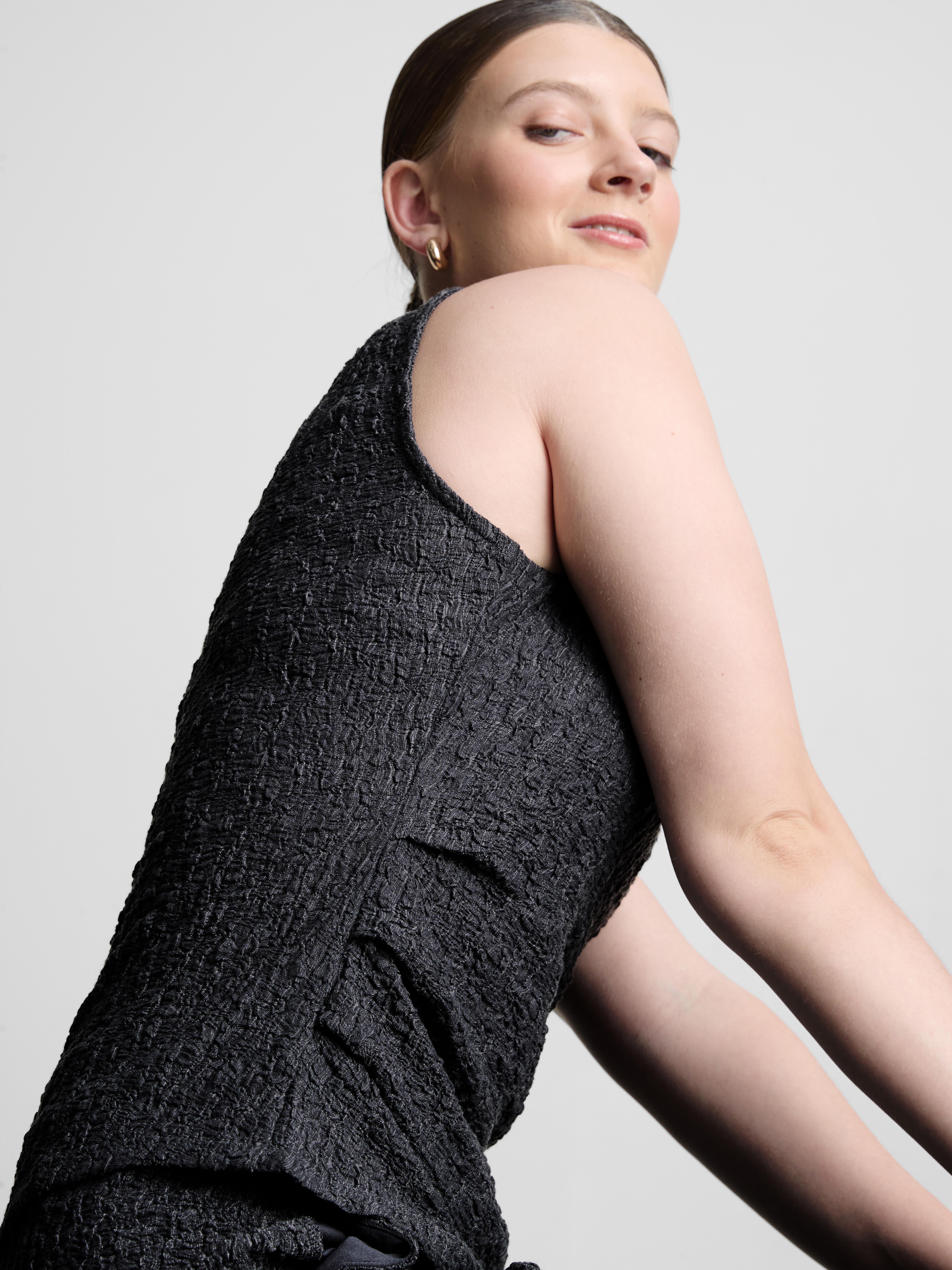 Womens Charcoal Ruched Crinkle Vest Top | Primark