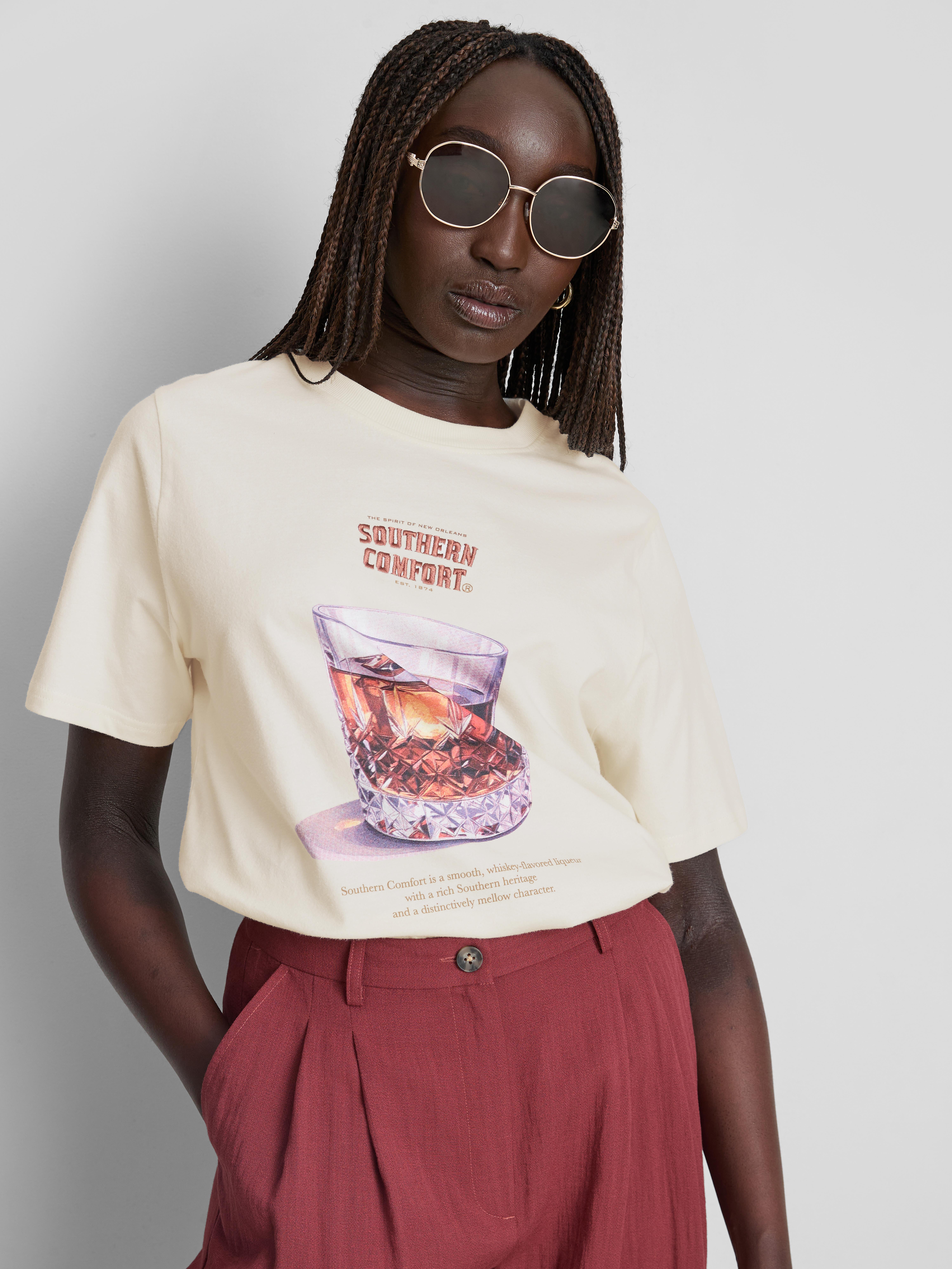 T-shirt algodão Southern Comfort - Branco - Mulher | Primark