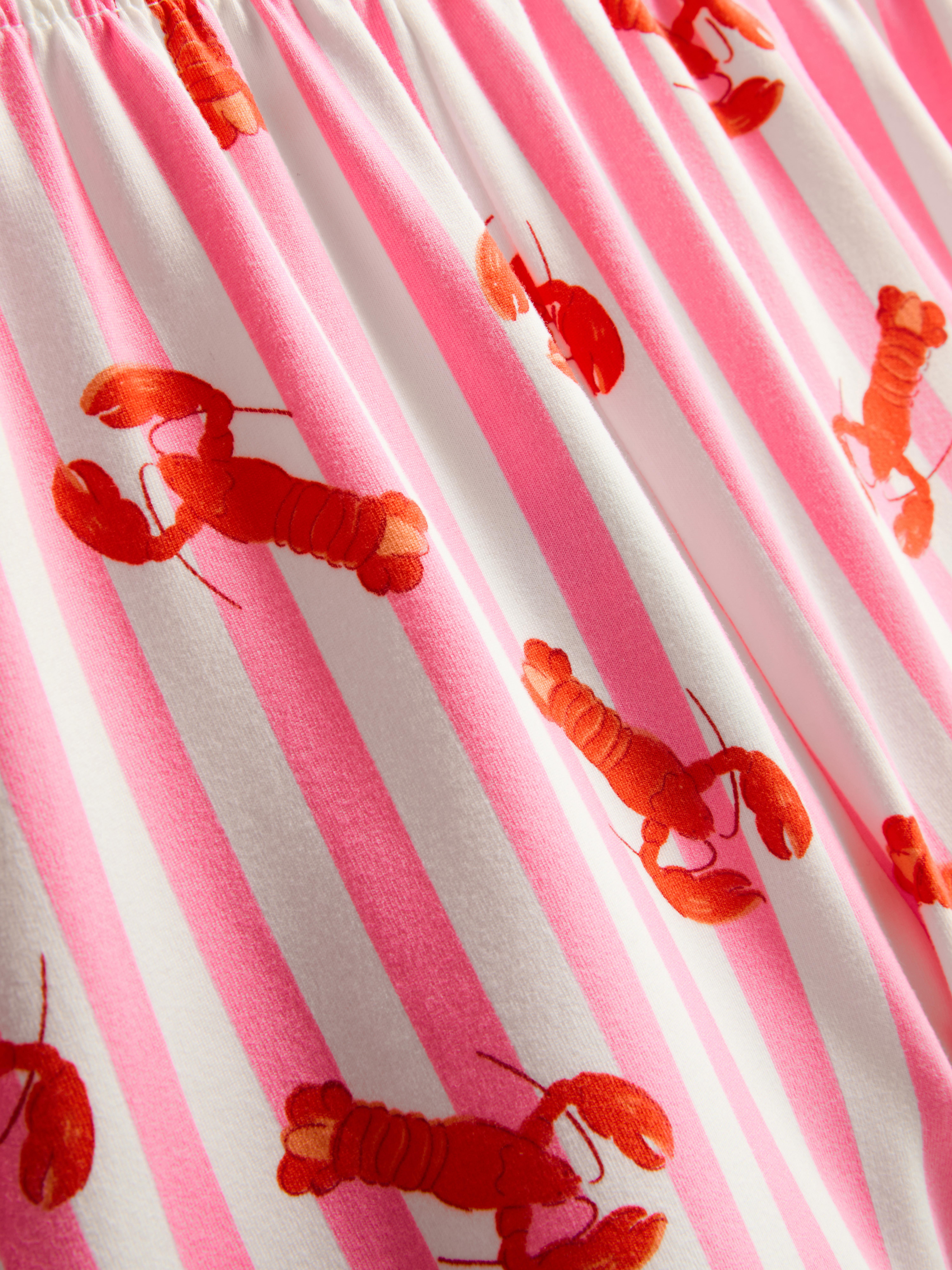 Girls Light Pink 5-15yrs | Lobster Graphic Short Shirt Pyjamas | Primark