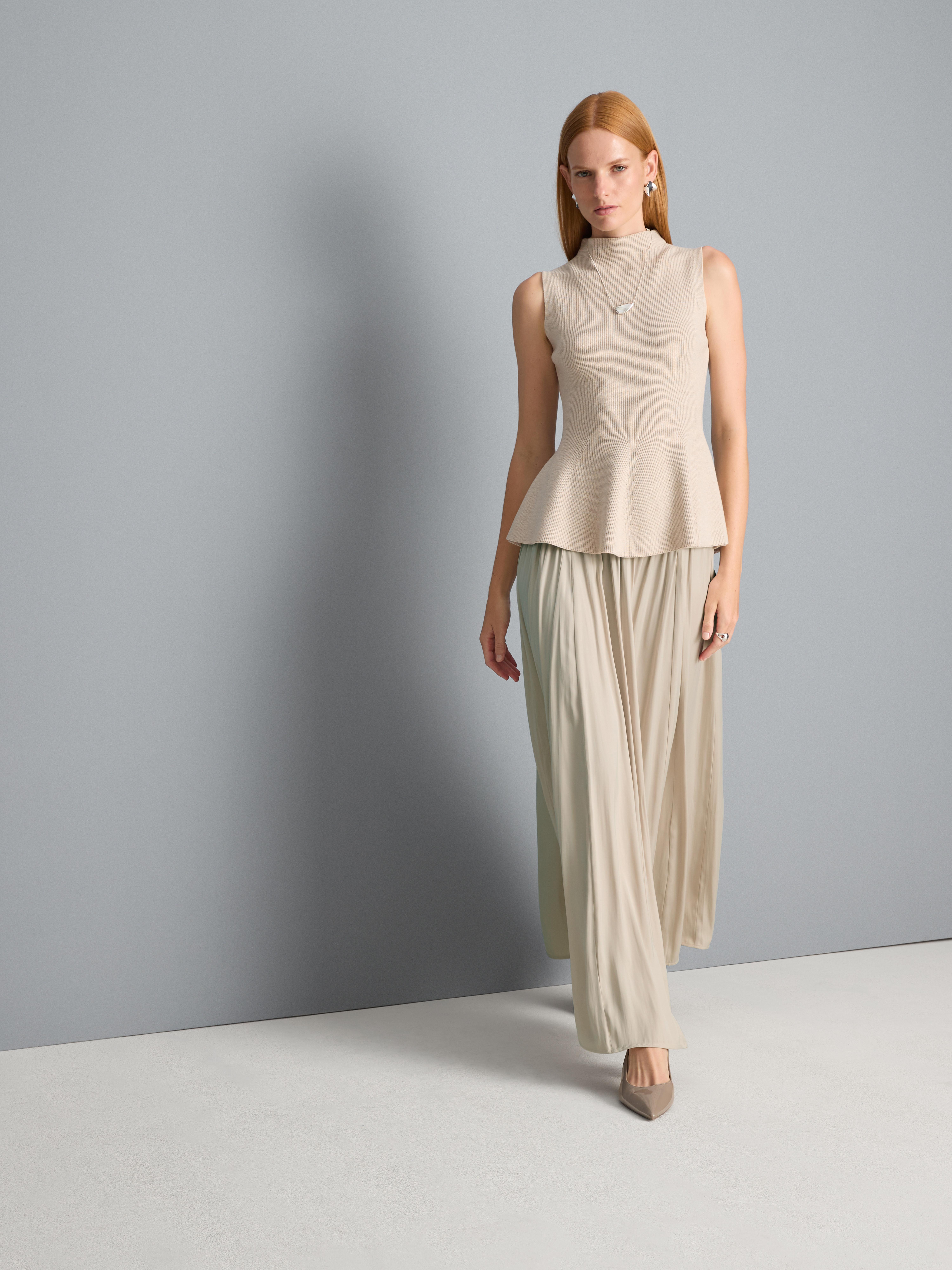 Gedrapeerde maxi-rok met A-lijn - Goudkleurig - Dames | Primark