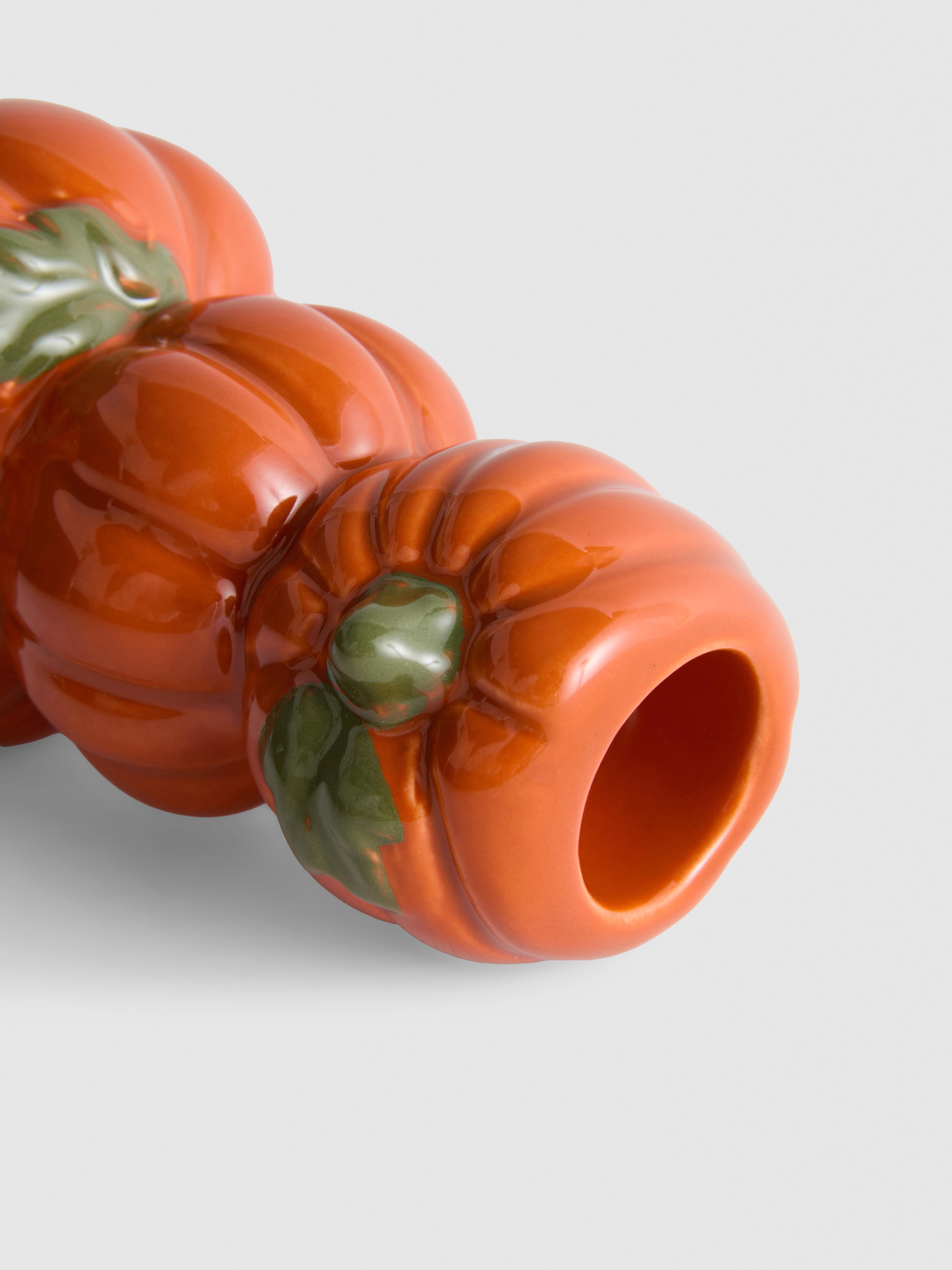 Jarrón de cerámica con diseño de calabazas - Naranja | Primark