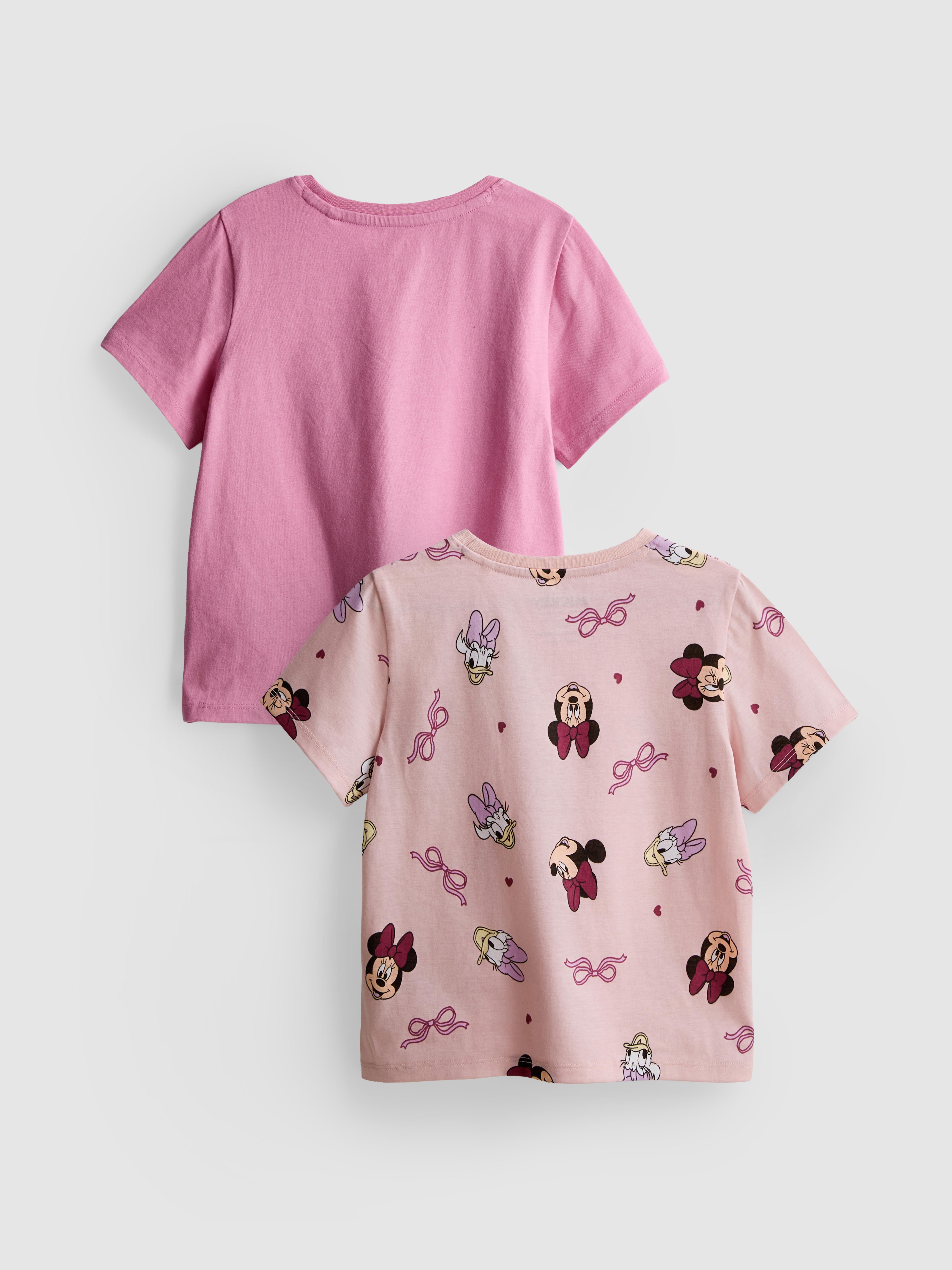 1 - 9 ani | 2 tricouri Minnie Mouse de la Disney - Roz - Fete | Primark