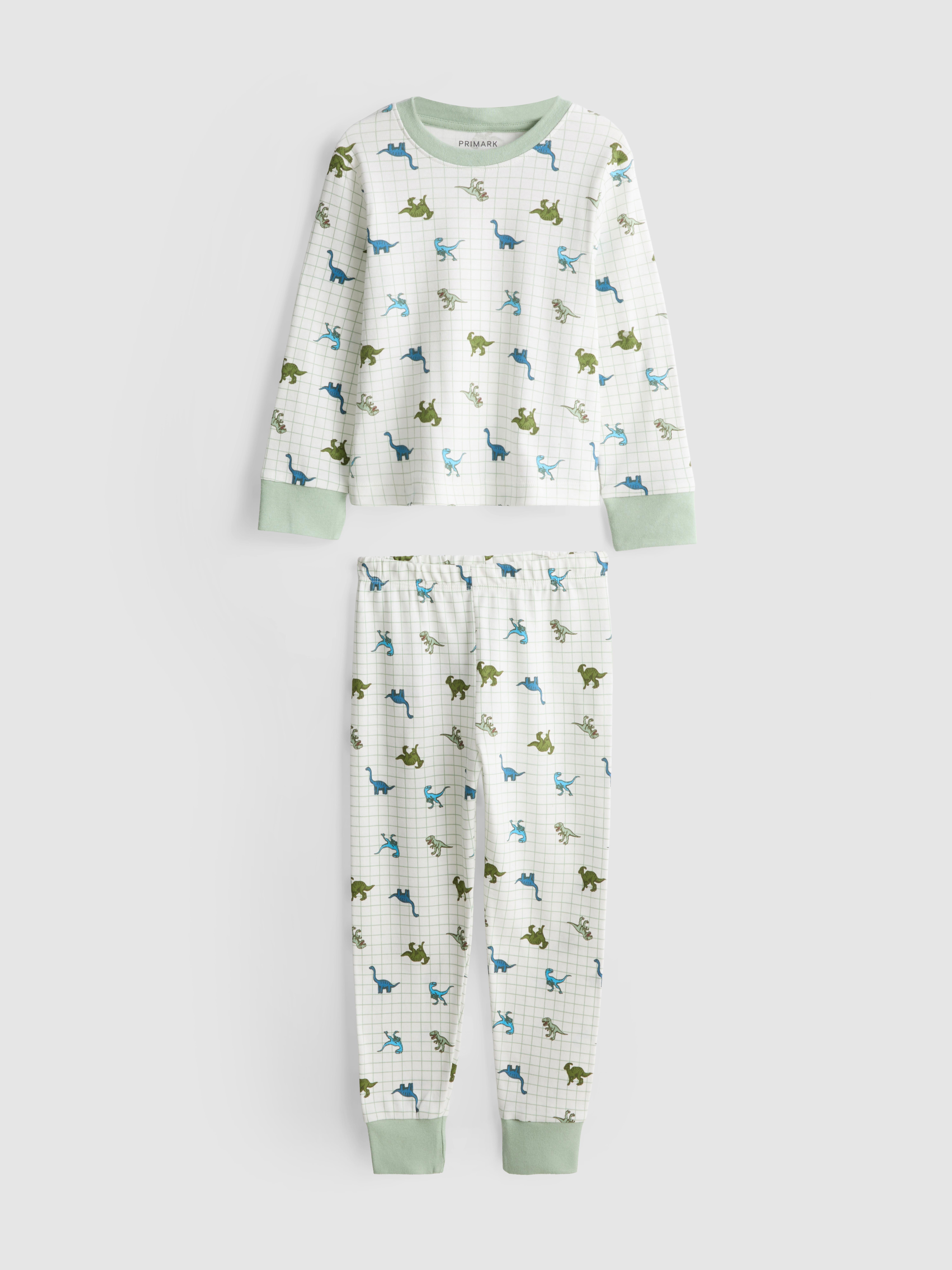 Boys Ivory 1-9yrs | Dinosaur Graphic Pyjamas | Primark