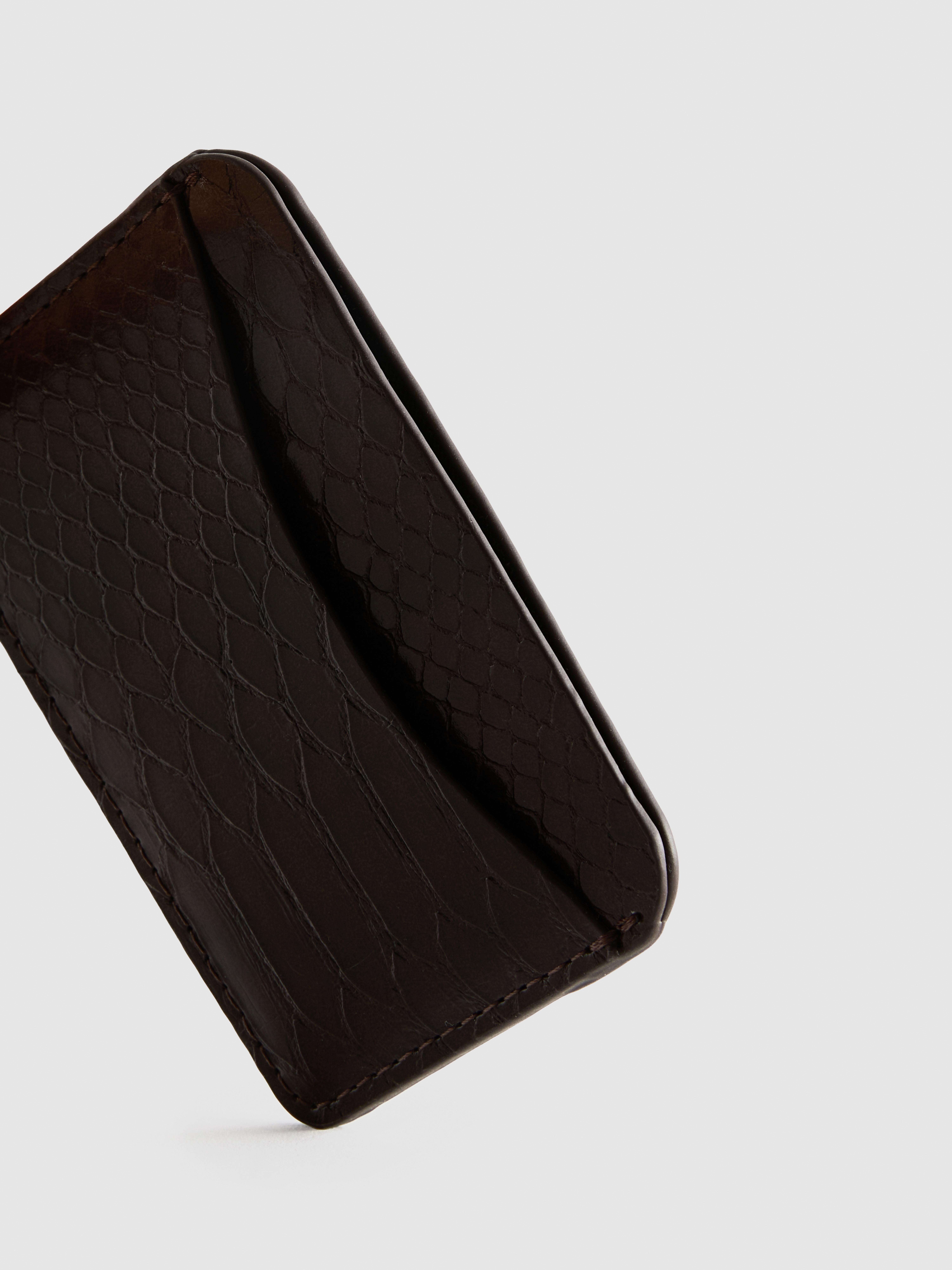 Women's Chocolate Snake Effect Card Holder | Penneys