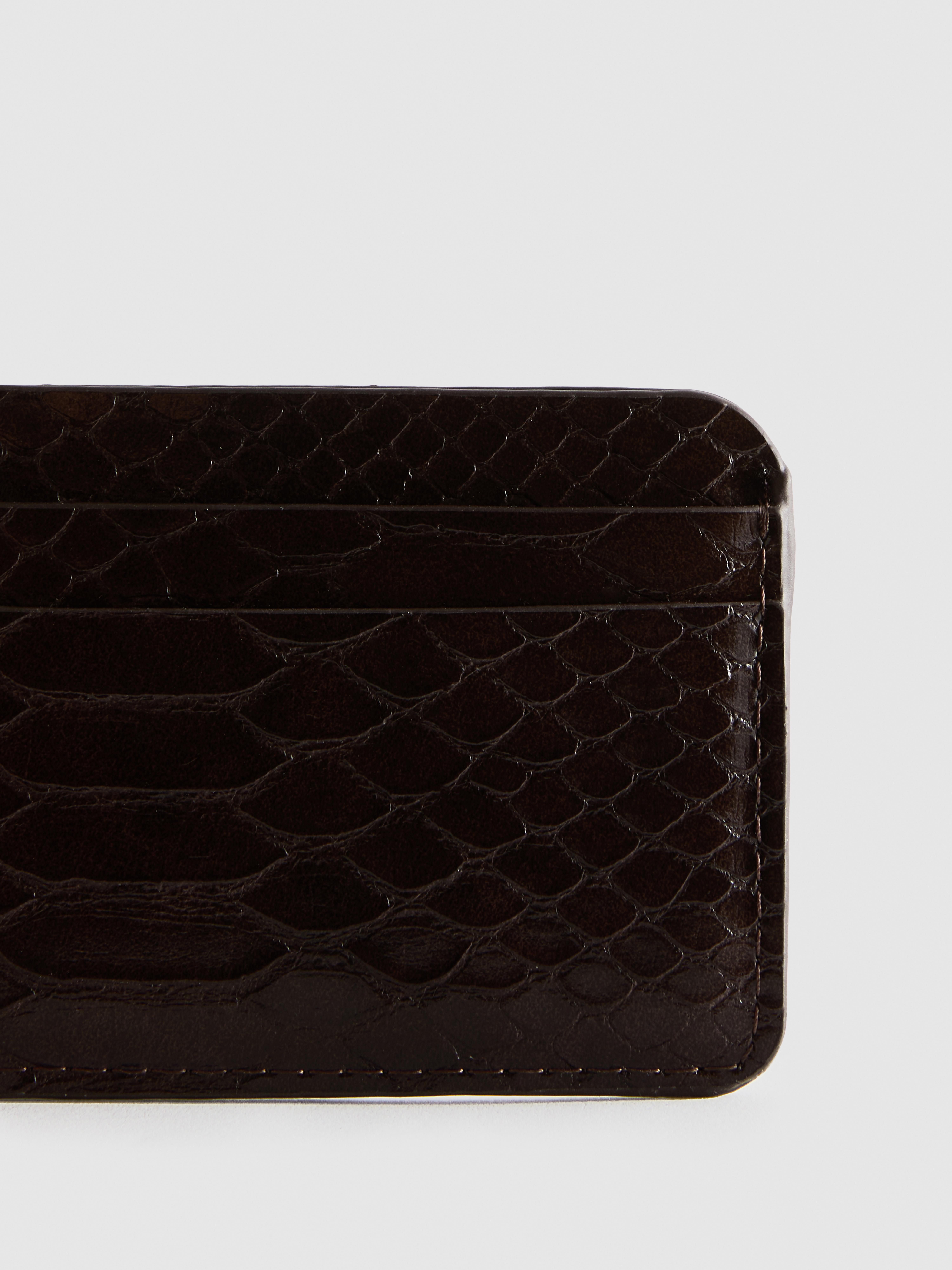 Women's Chocolate Snake Effect Card Holder | Penneys