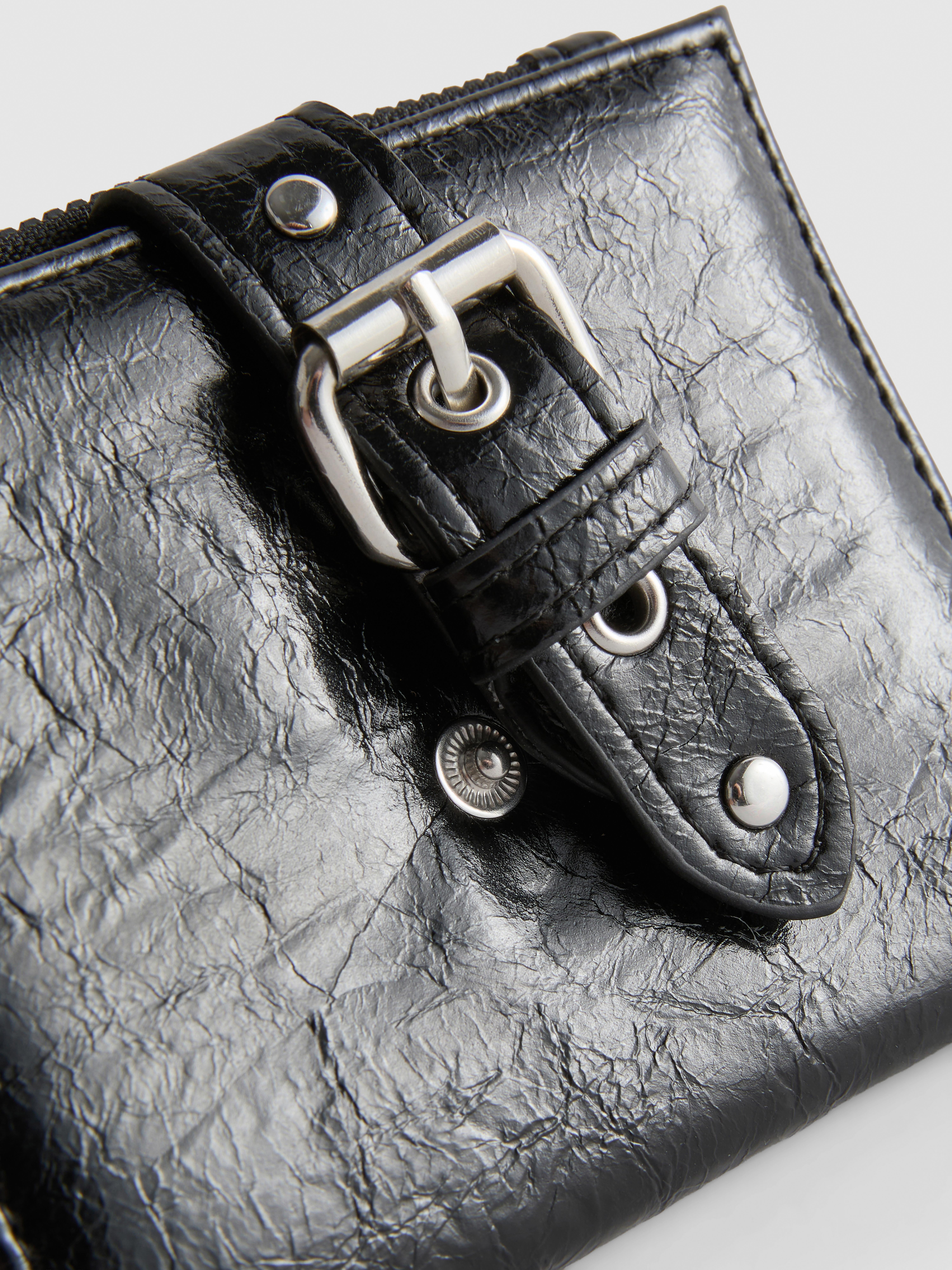 Black Textured Zip Wallet | Primark