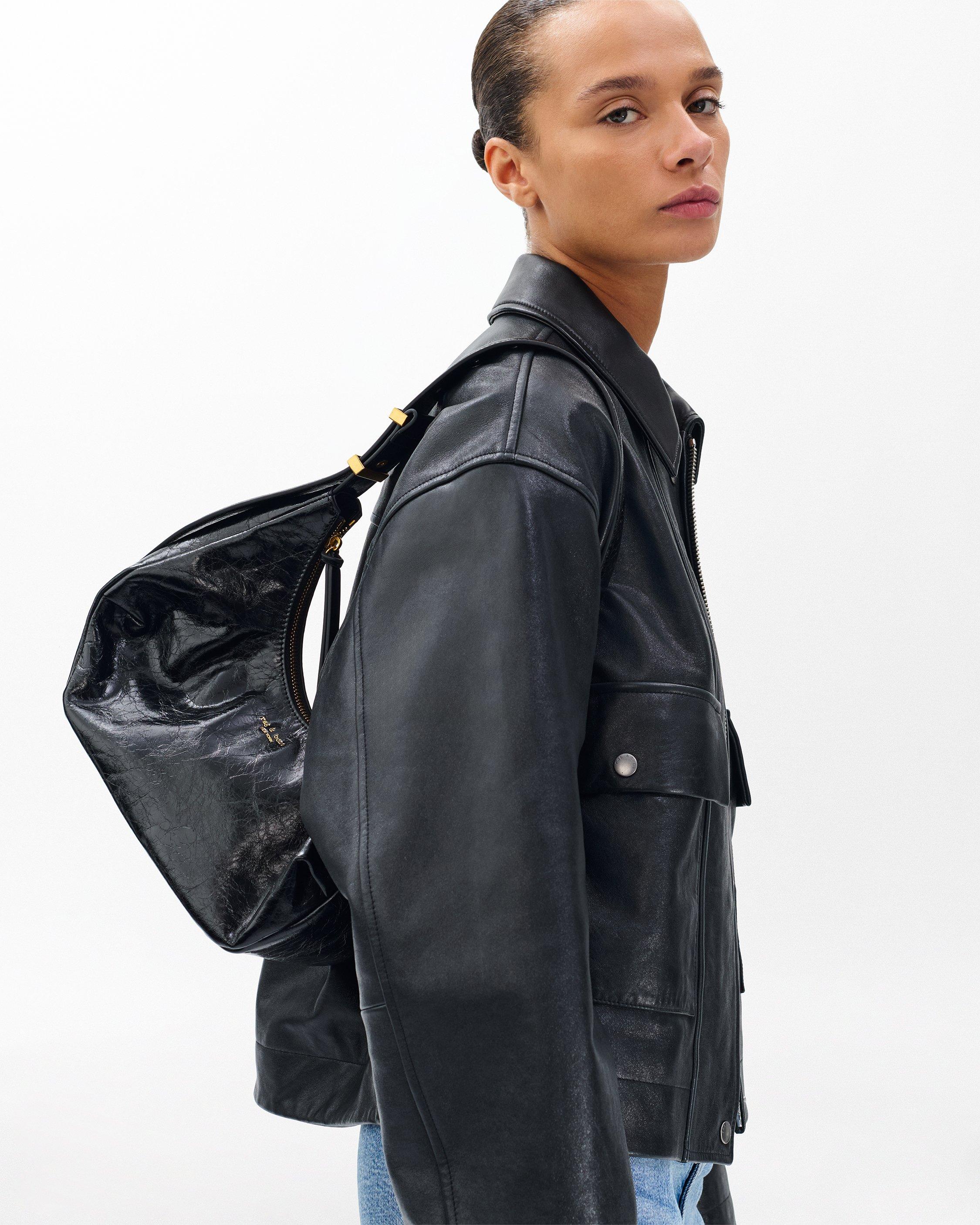 Hudson Leather Hobo - Black | rag & bone