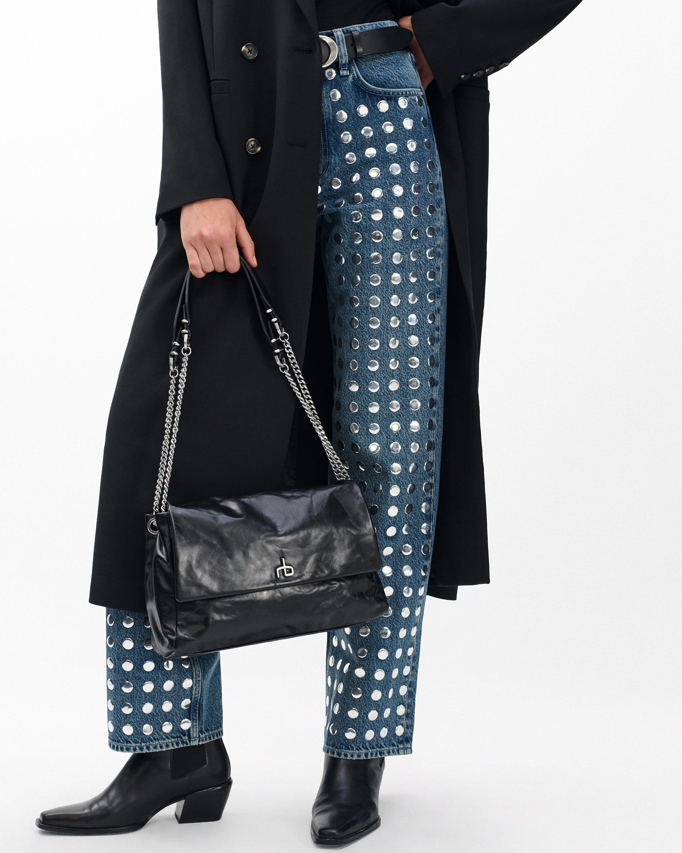 Chelsea Large Flap Bag - Black | rag & bone