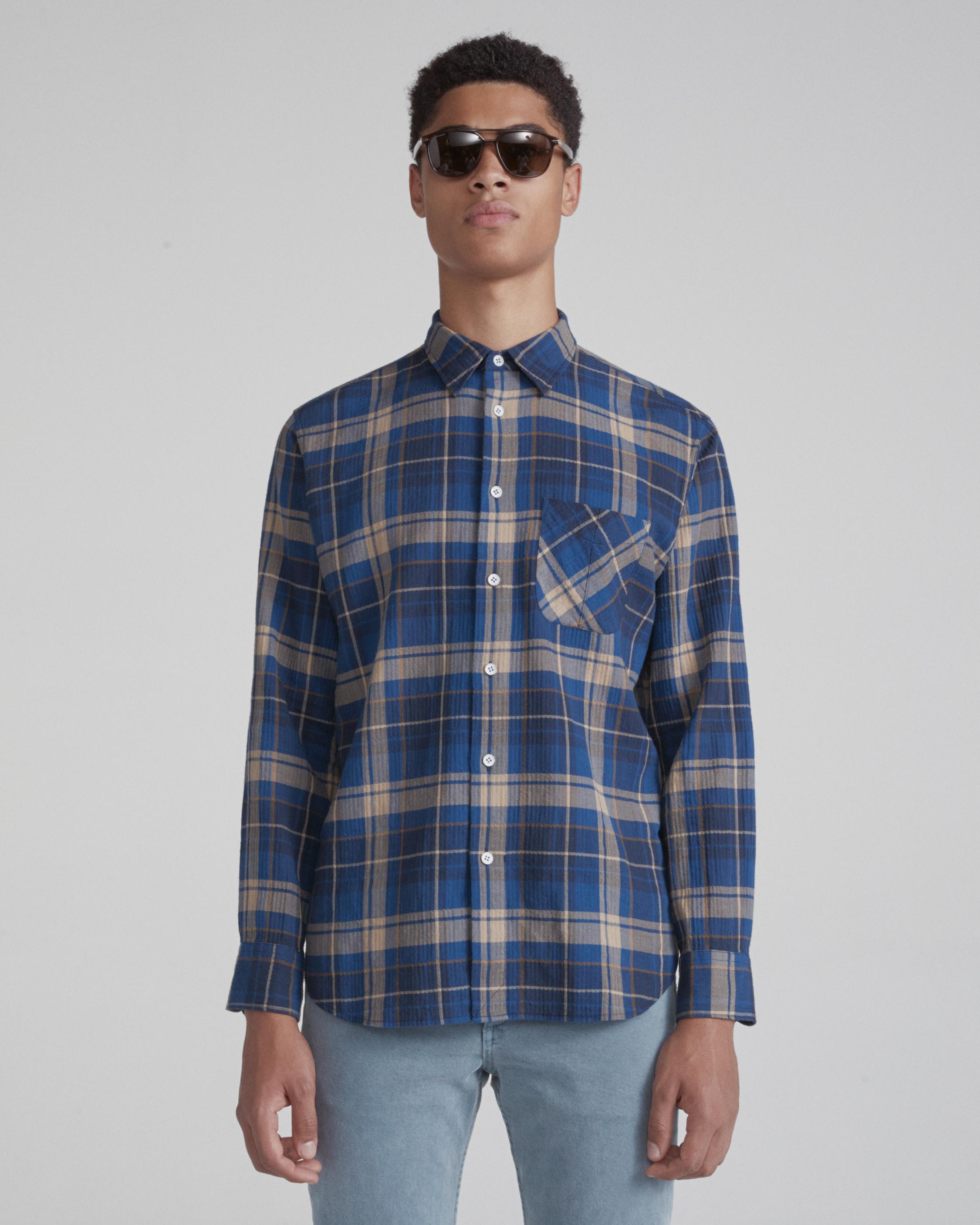 FIT 3 BEACH SHIRT - Blue Multi | rag & bone