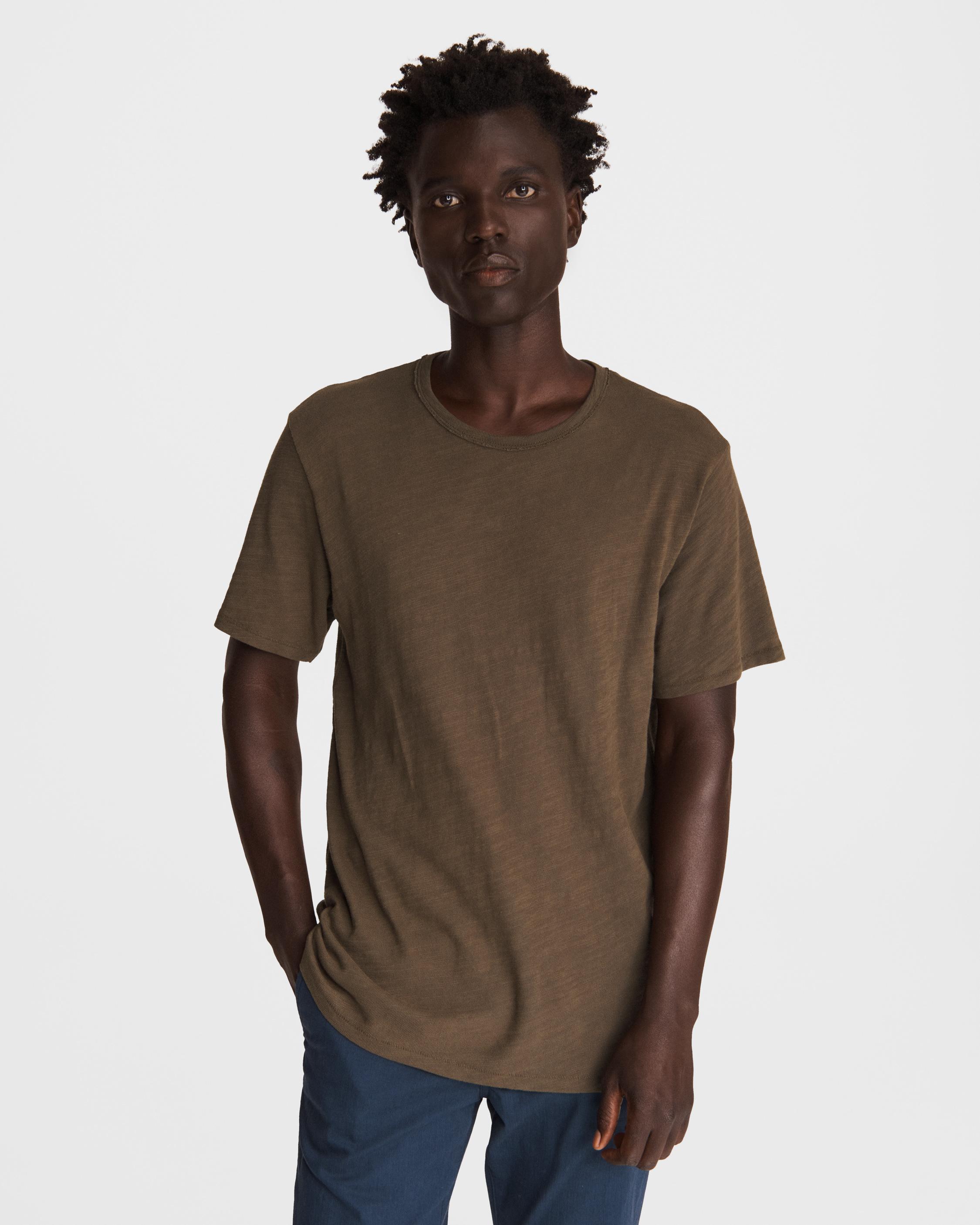 Classic Flame Tee - Black Olive | rag & bone