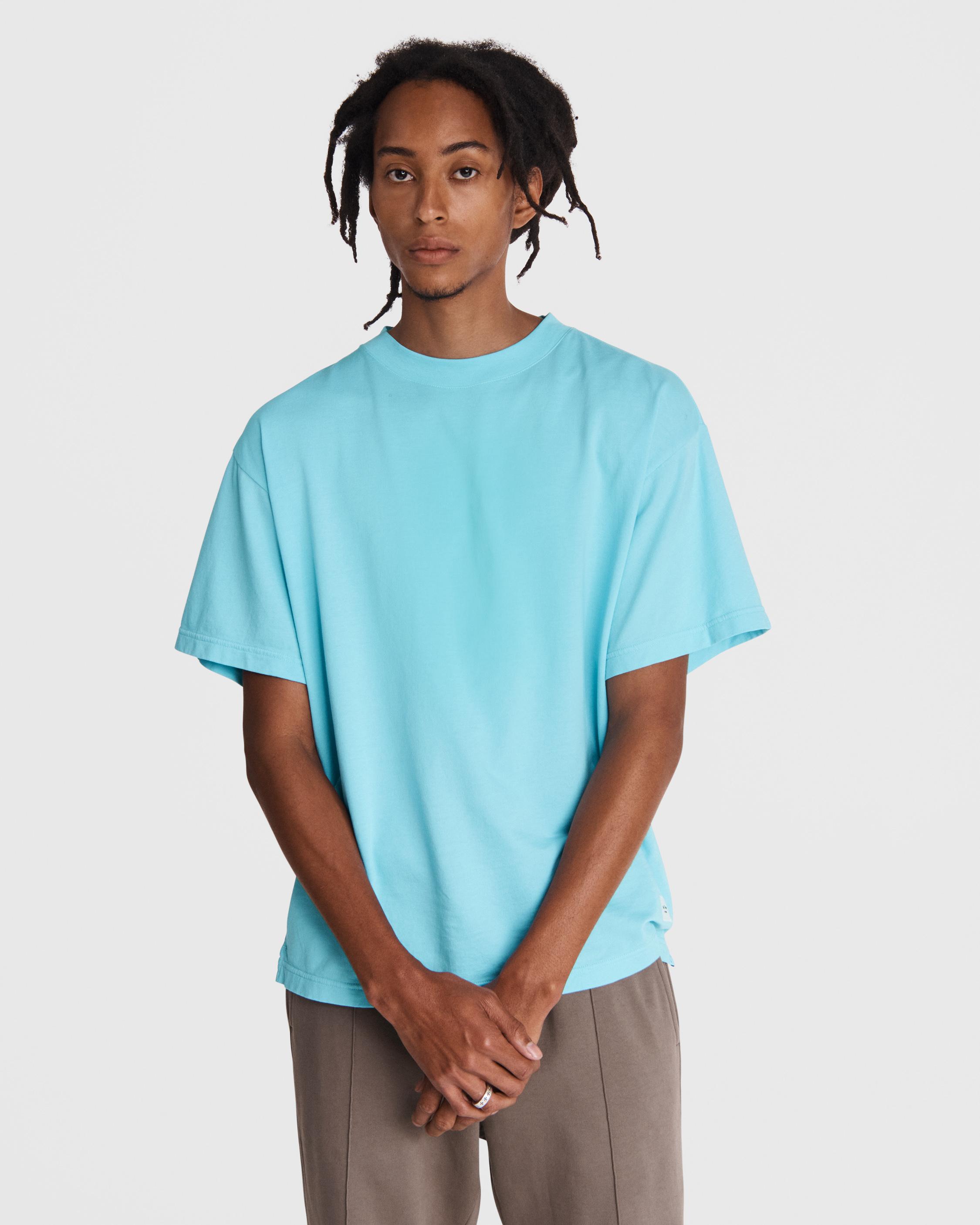 Loopback Cotton Tee - Topaz | rag & bone