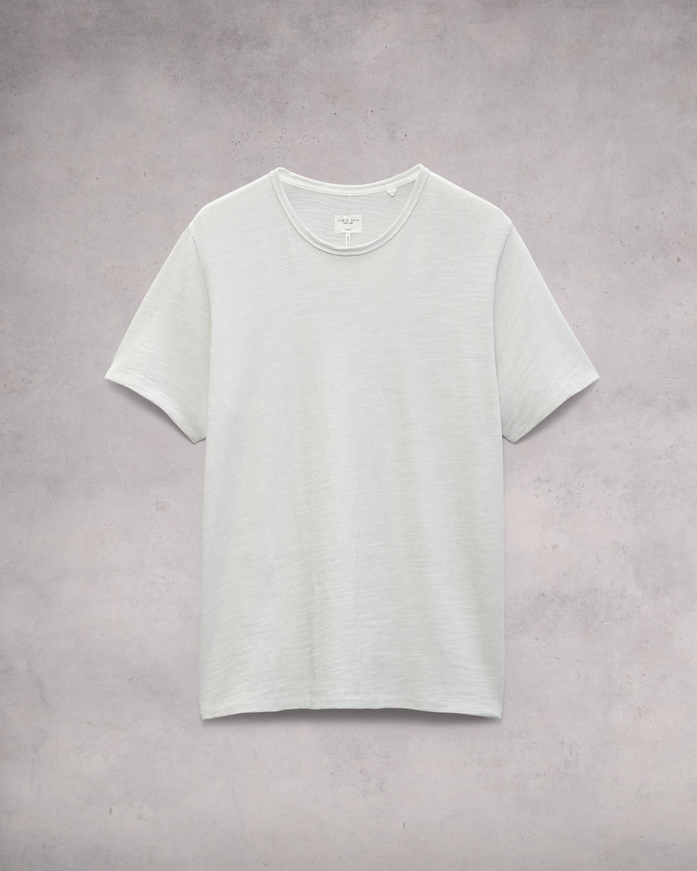 Classic Flame Short Sleeve Tee - Light Grey | rag & bone