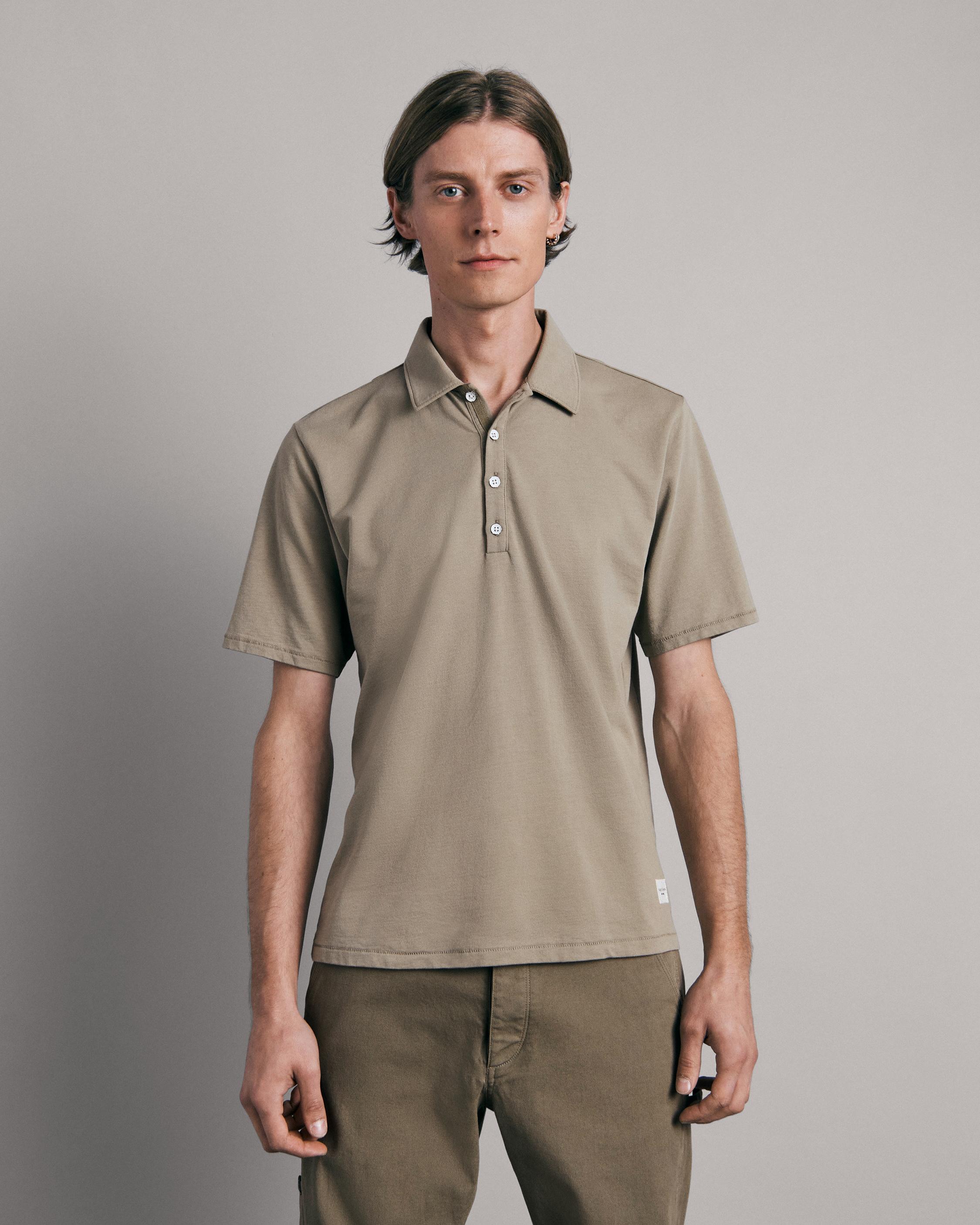 Loopback Cotton Polo | rag & bone