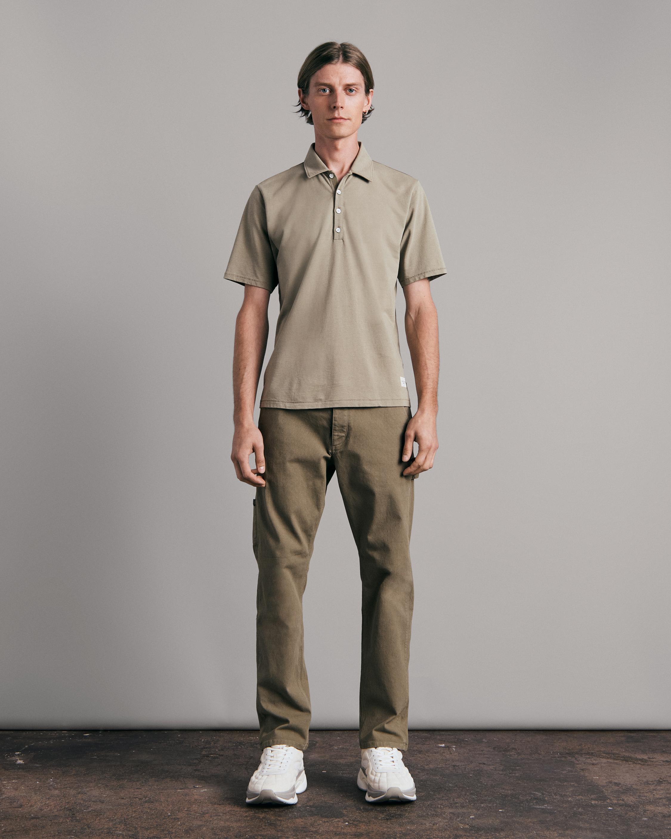 Buy the Loopback Cotton Polo | rag & bone