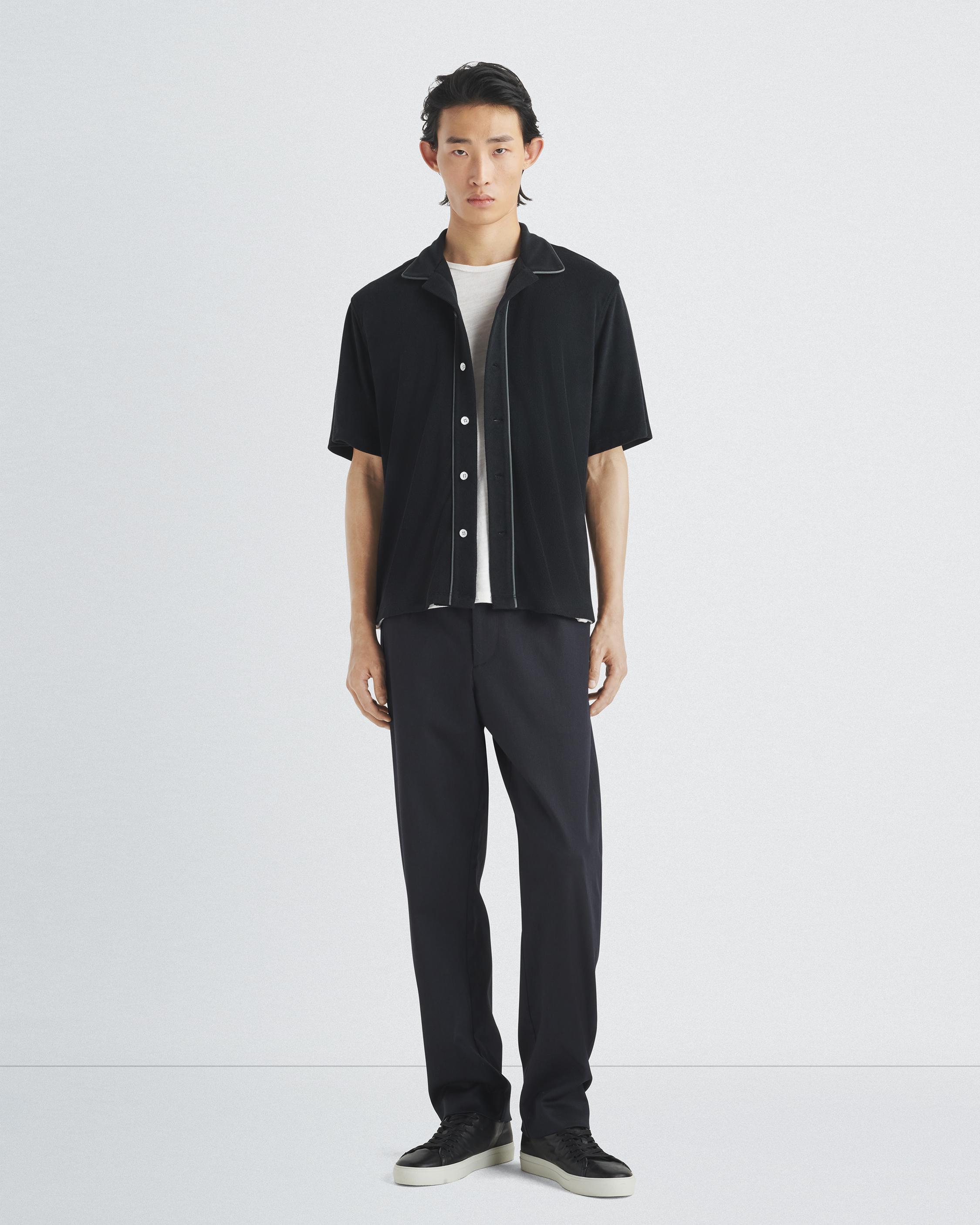 Avery Toweling Shirt - Black | rag & bone