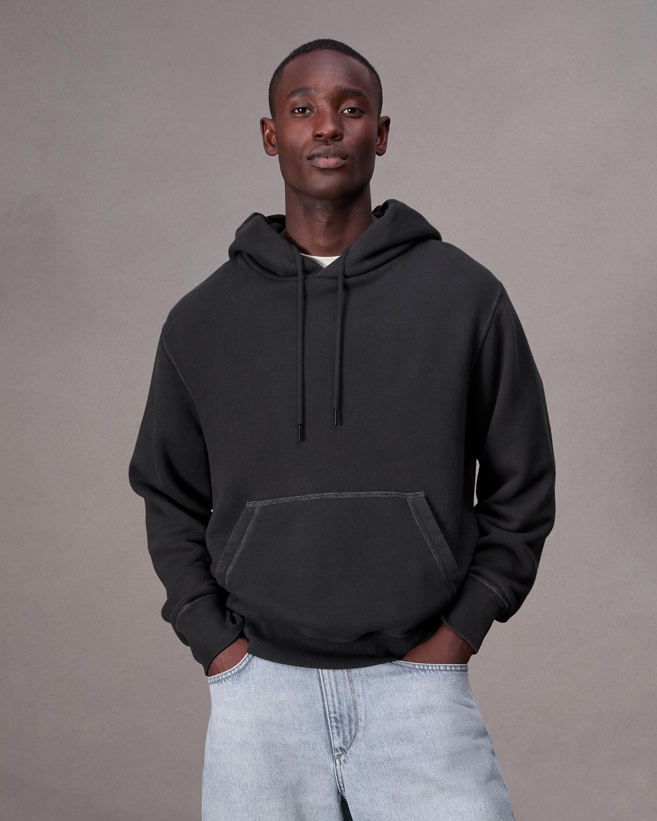 Vintage Terry Hoodie - Black | rag & bone
