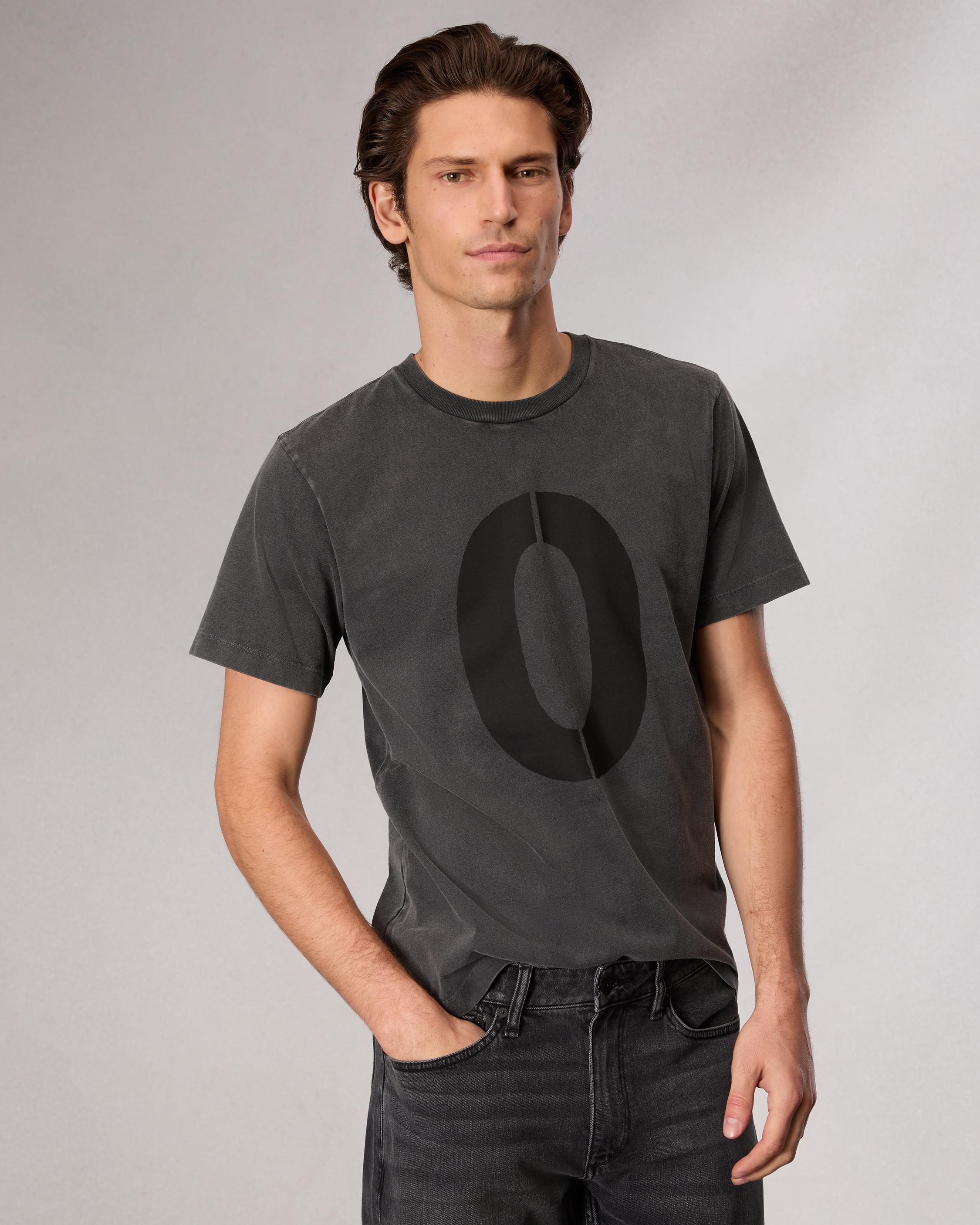 rb Number 0 T-Shirt - Washed Black | rag & bone