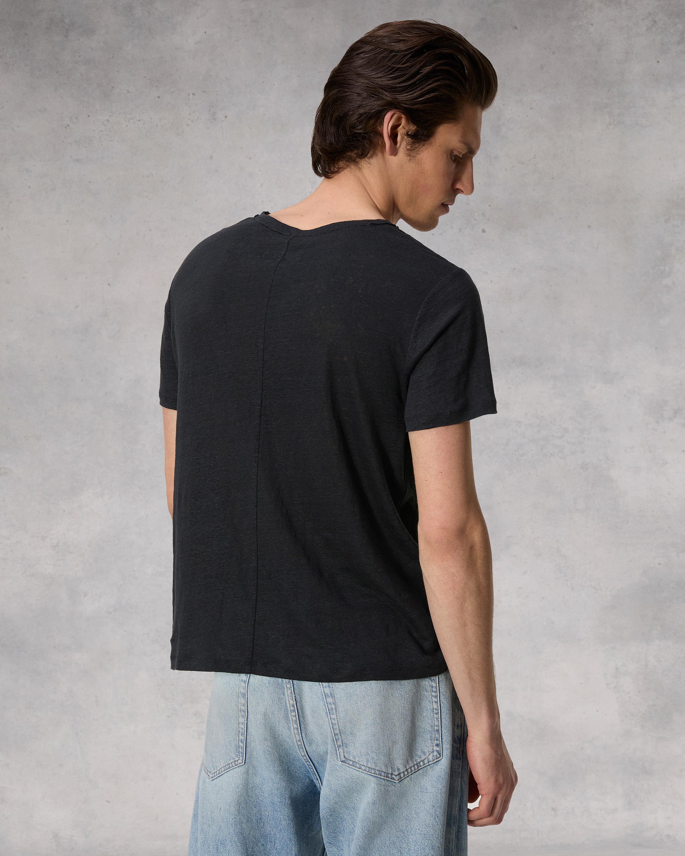 Classic Linen Tee - Black | rag & bone