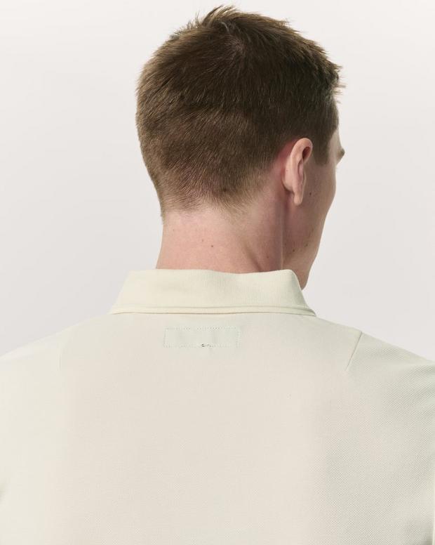 Tech Stretch Piqué Polo - Chalk | rag & bone Tech Stretch Piqué Polo - Chalk | rag & bone