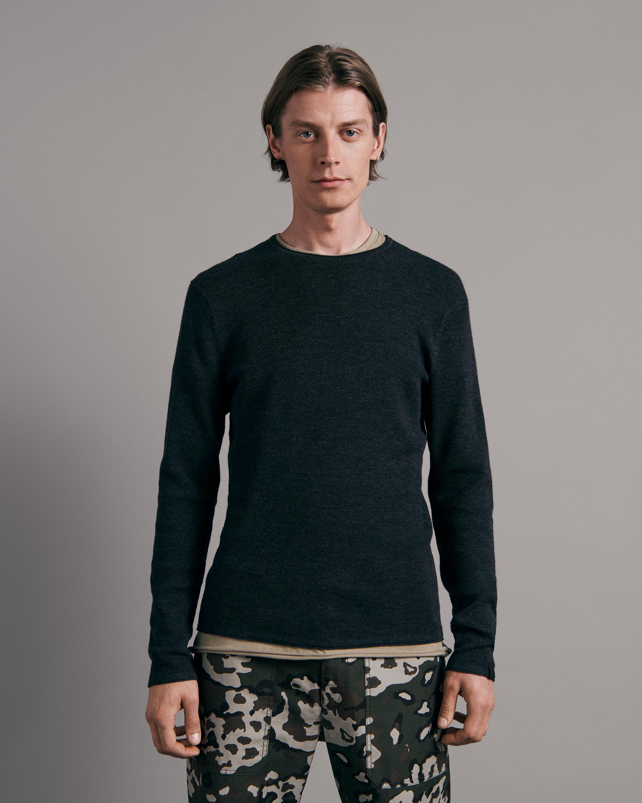 Collin Wool Crew - Charcoal | rag & bone