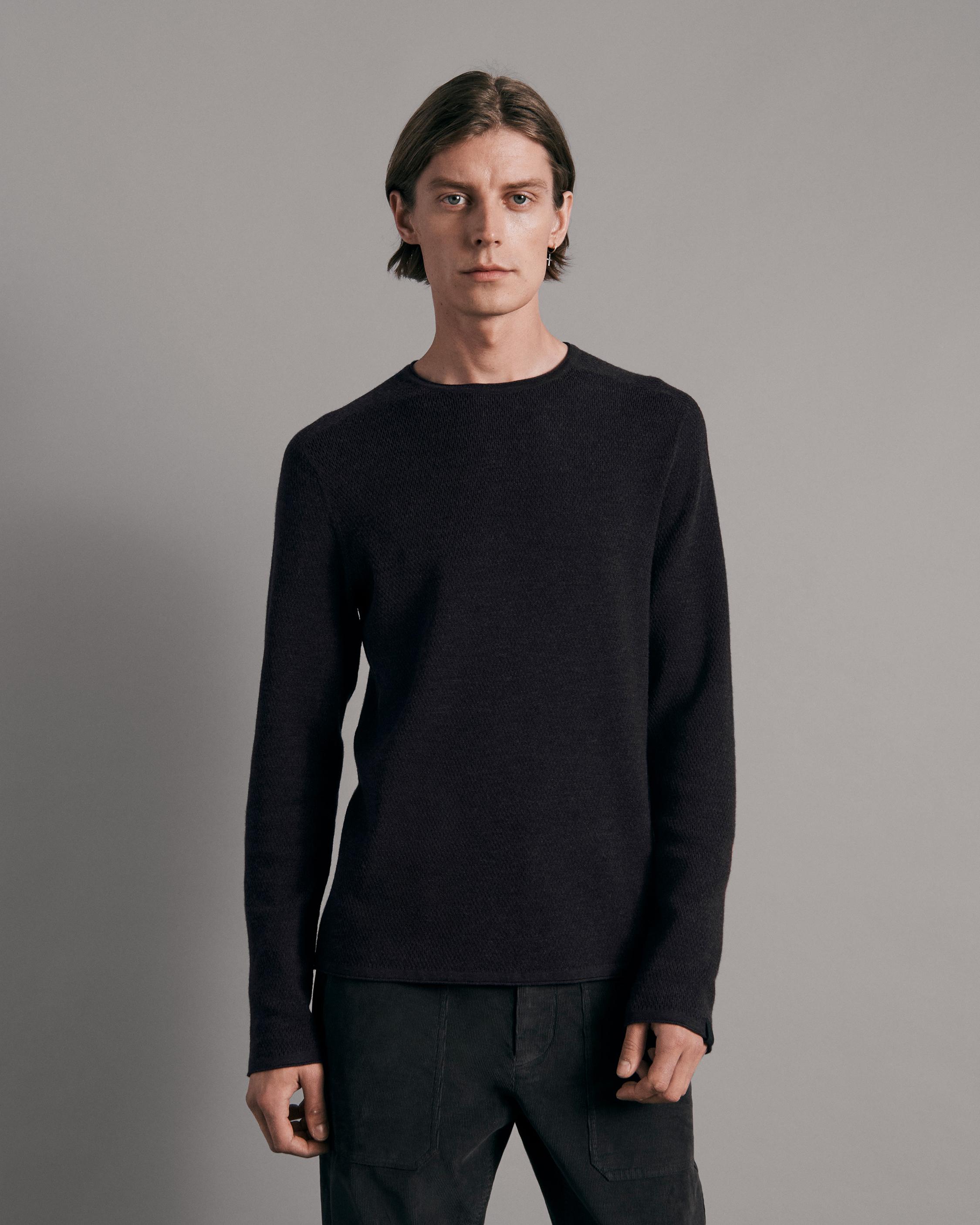 Collin Wool Crew - Burgundy | rag & bone