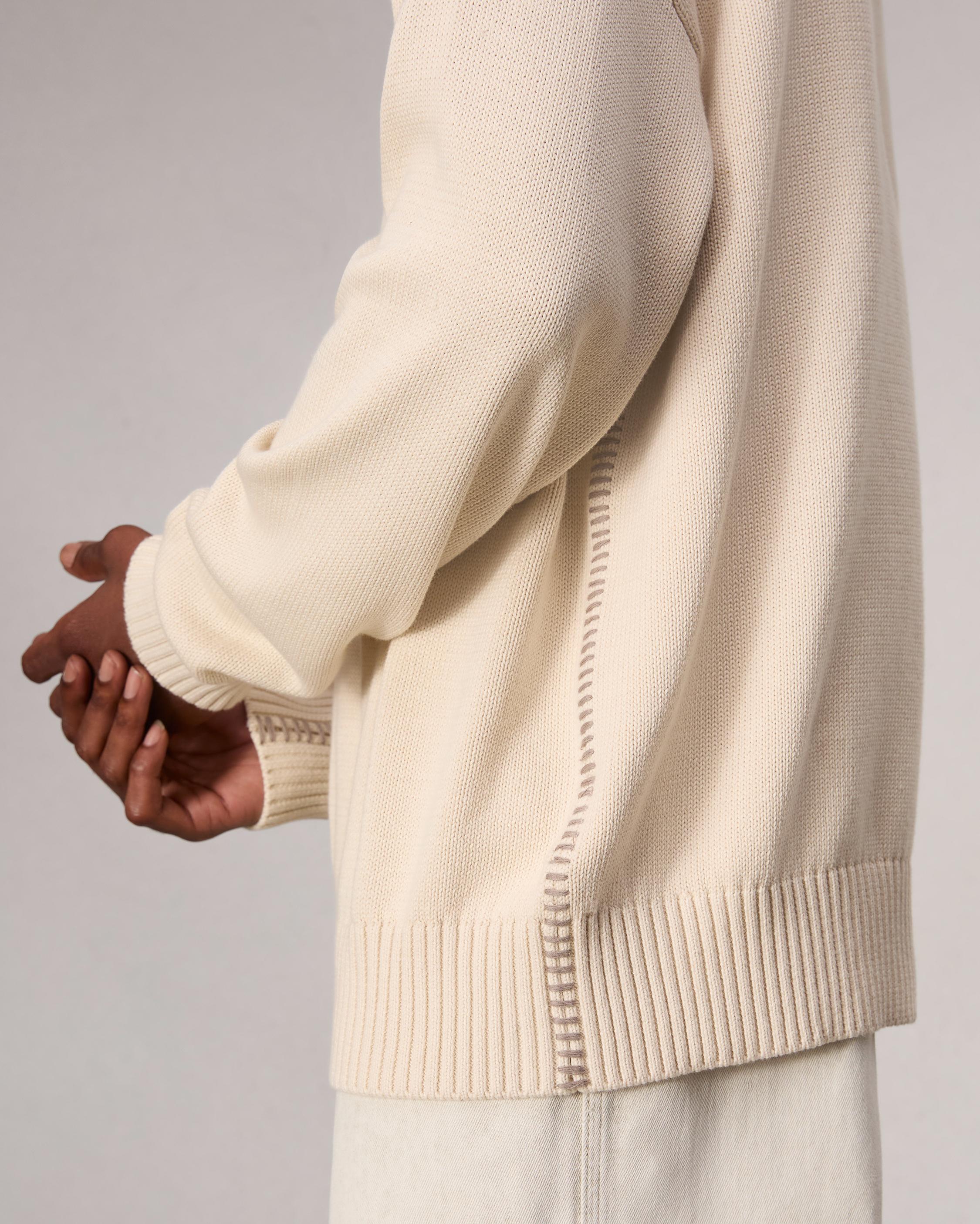 Clarkson Relaxed Fit Cotton Sweater - Turtledove | rag & bone
