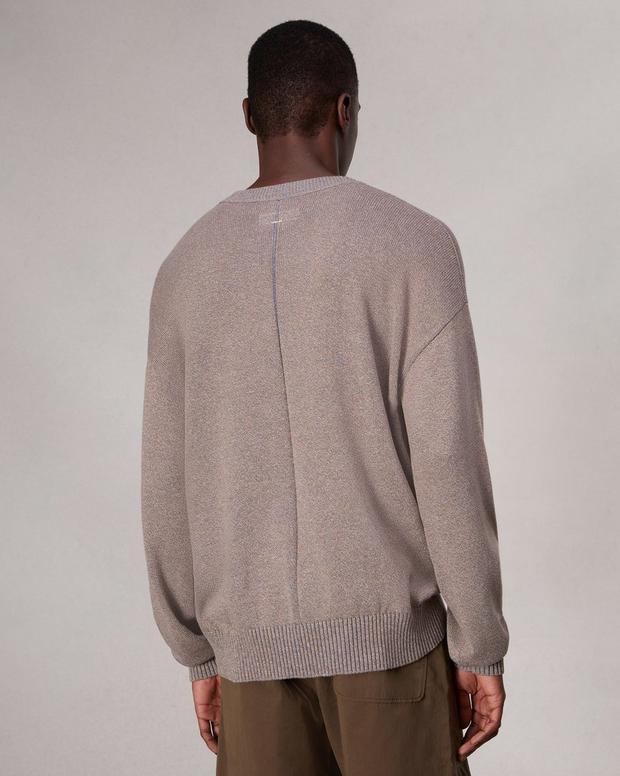 Marled Cotton Sweater - Grey Multi | rag & bone Marled Cotton Sweater - Grey Multi | rag & bone