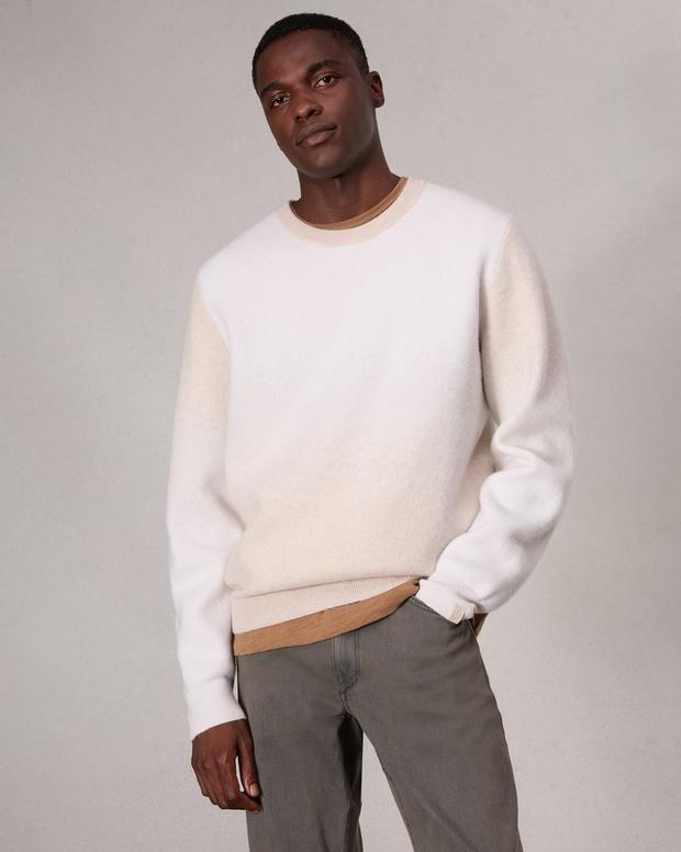Downing Crewneck Sweater - Ivory Multi | rag & bone Downing Crewneck Sweater - Ivory Multi | rag & bone