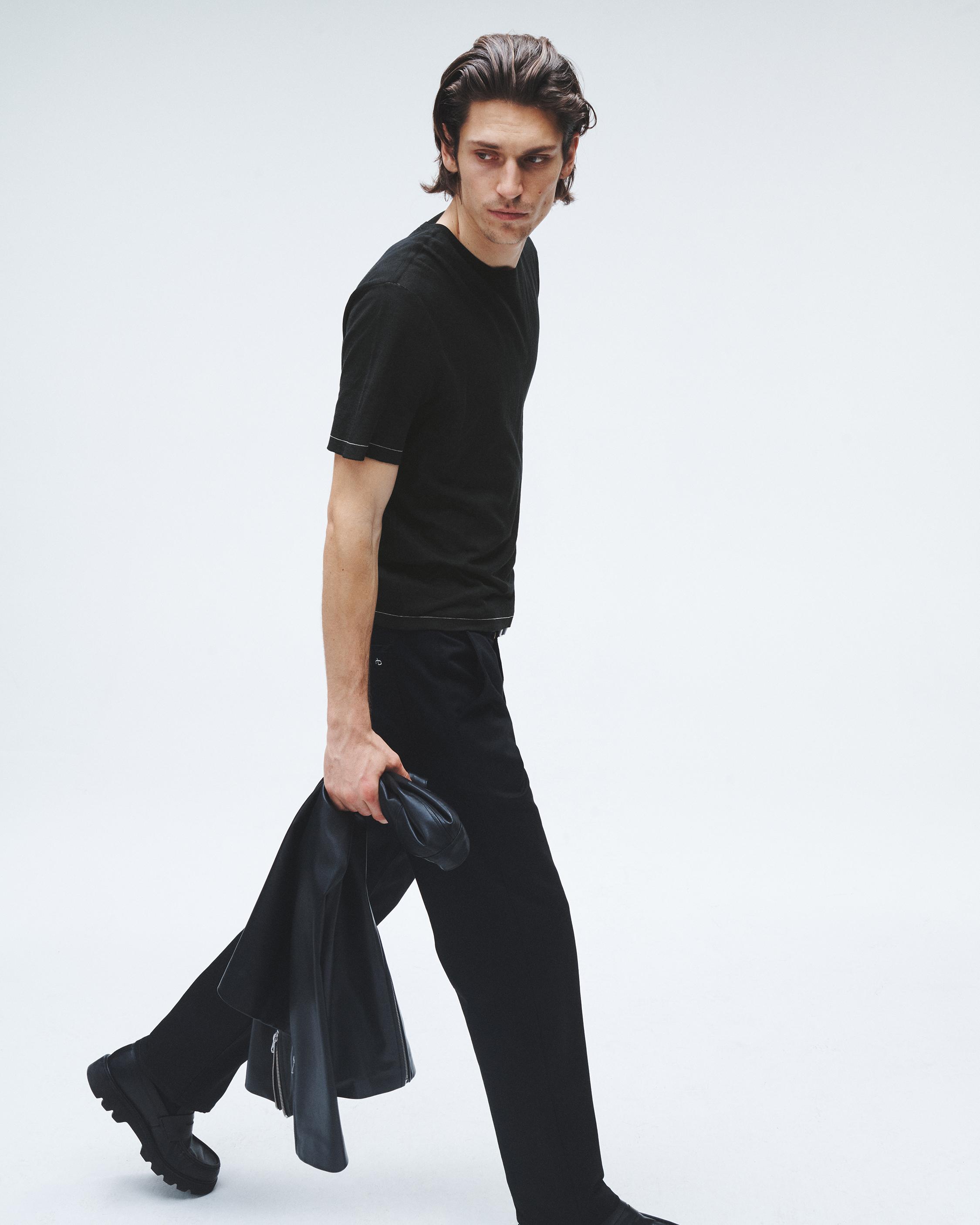 Banks Double Faced Short Sleeve Tee - Black | rag & bone