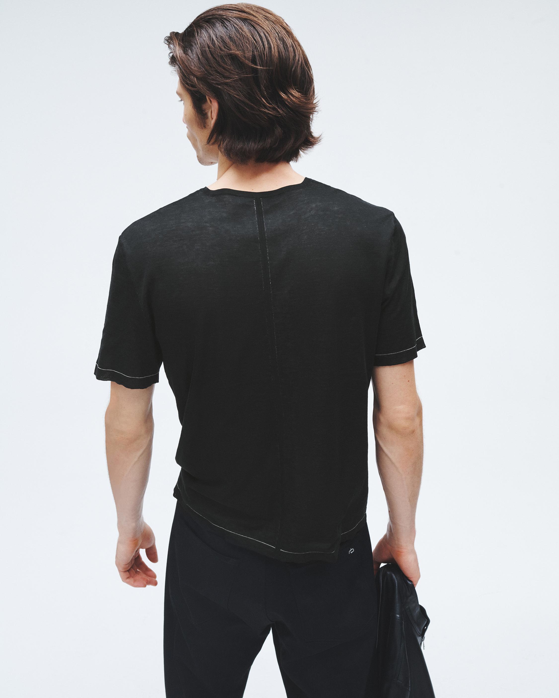 Banks Double Faced Short Sleeve Tee - Black | rag & bone