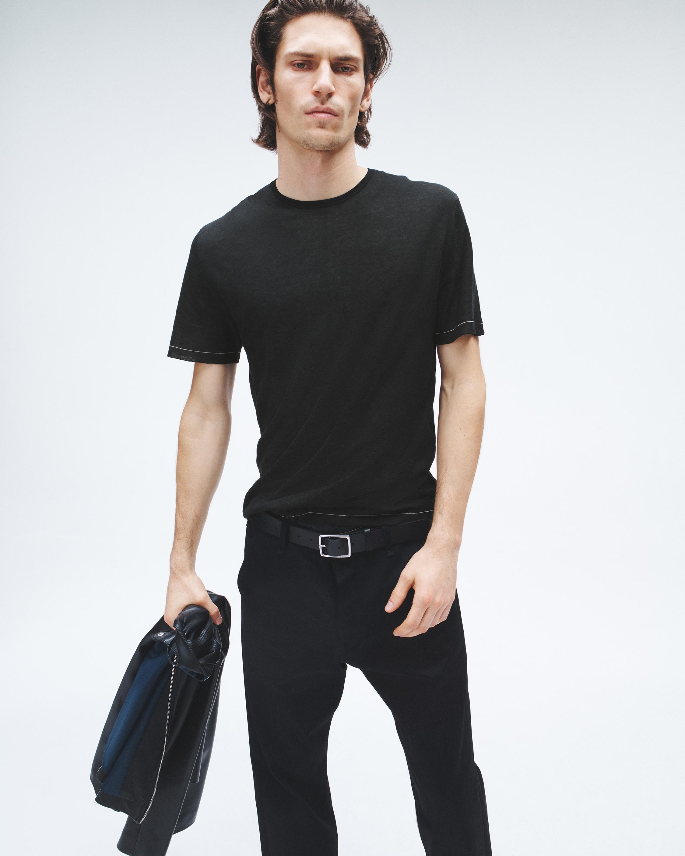 Banks Double Faced Short Sleeve Tee - Black | rag & bone