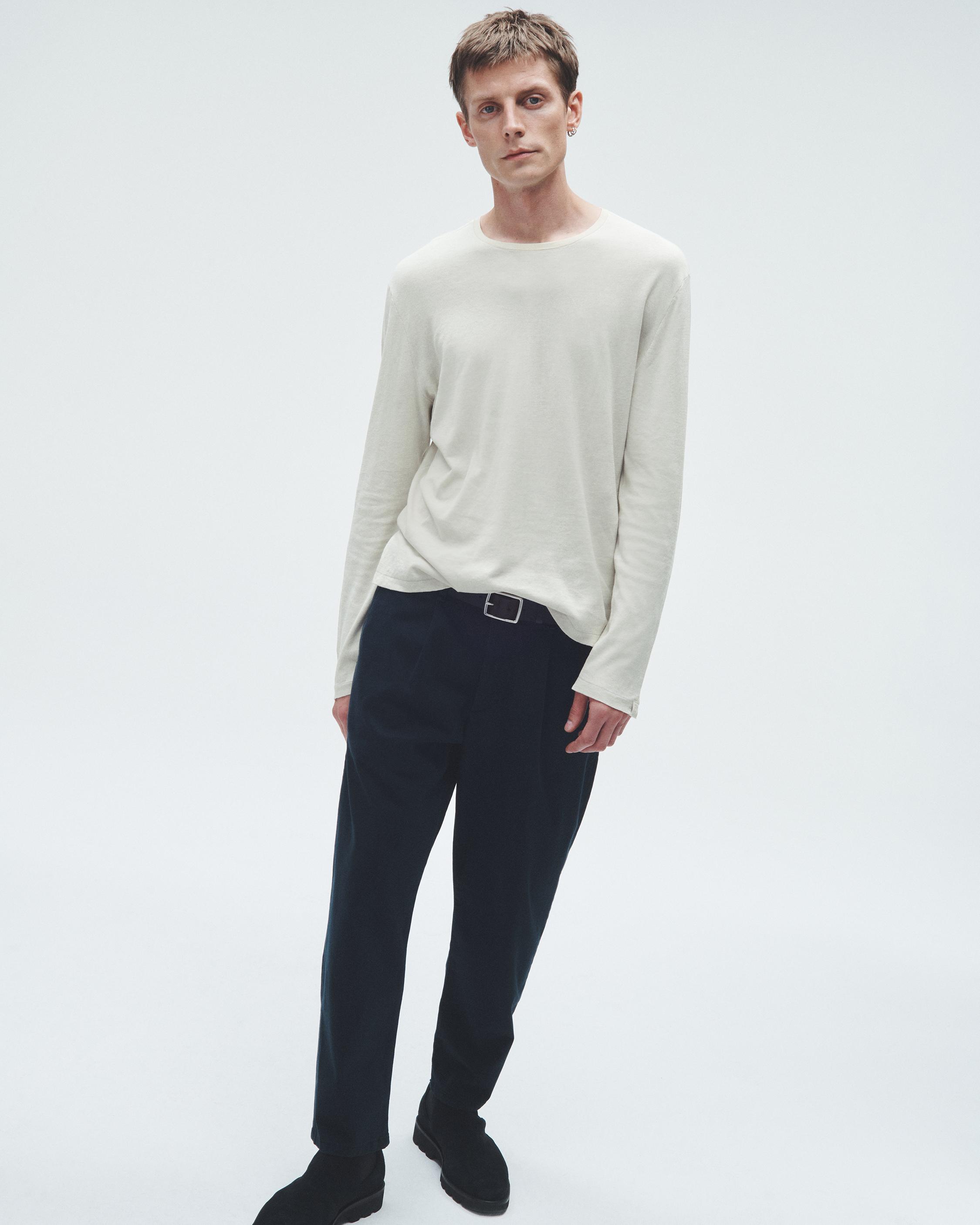 Banks Double Faced Long Sleeve Tee - Black | rag & bone