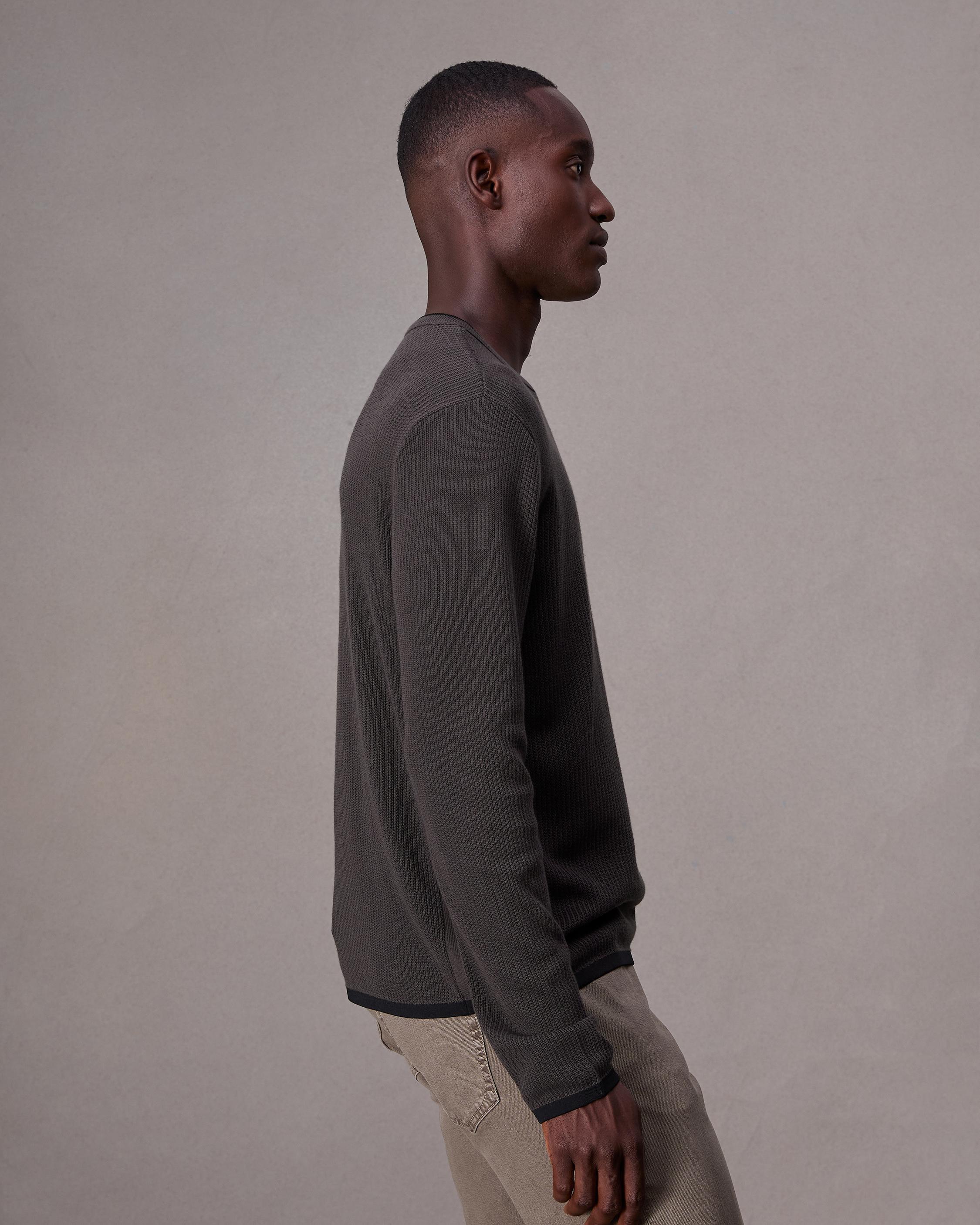 Harvey Crewneck Sweater - Slate Brown | rag & bone