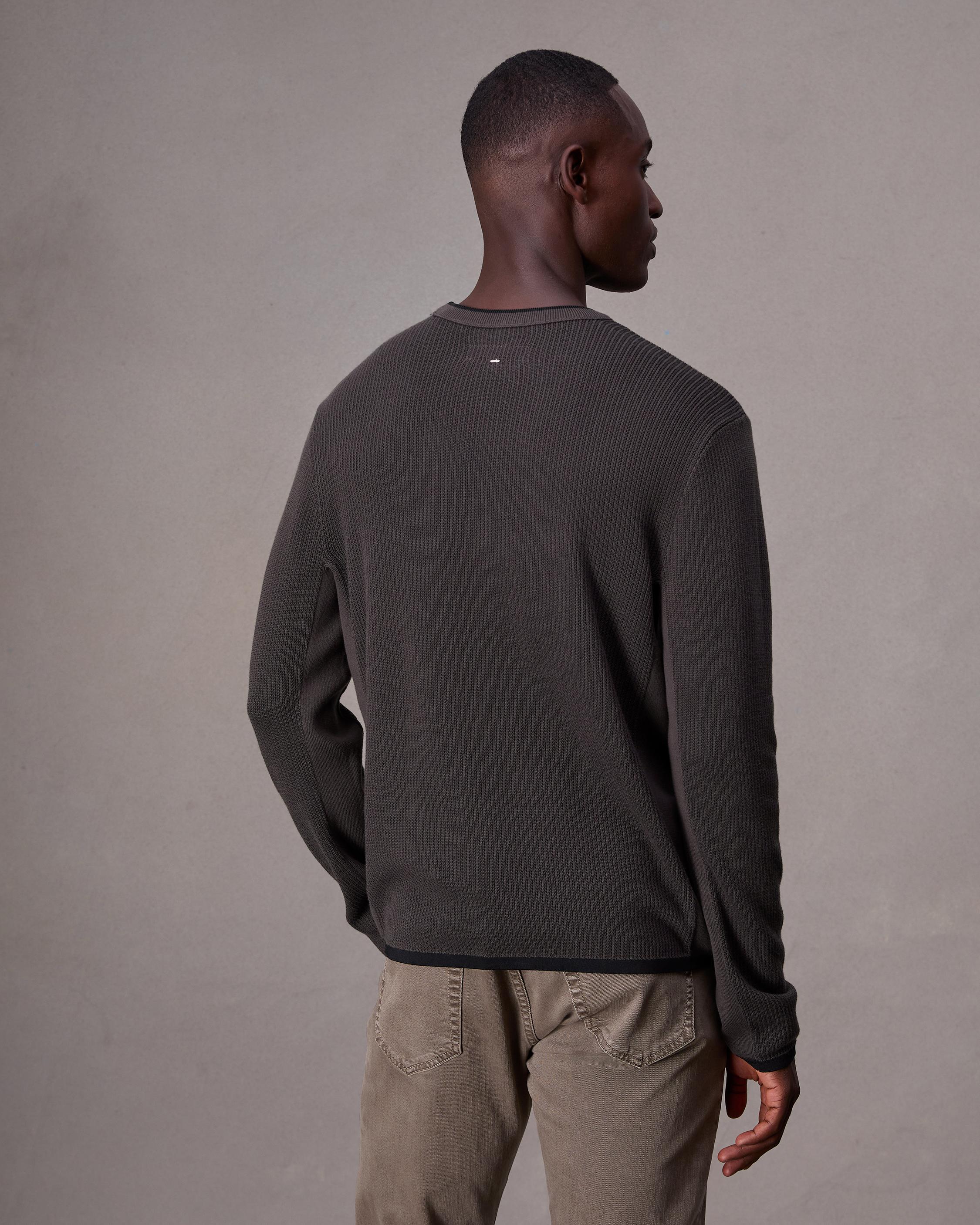 Harvey Crewneck Sweater - Slate Brown | rag & bone