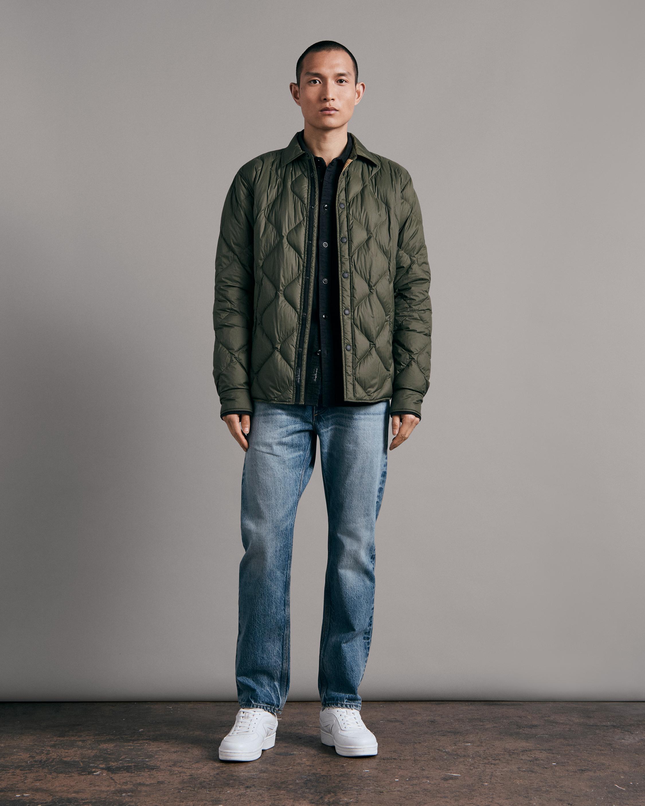 Padded Dane Nylon Jacket - Dusty Green | rag & bone